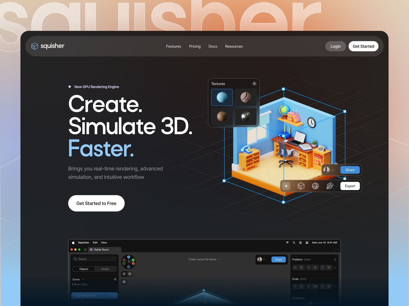 Squisher — 3D Design Tool Apps by Slab UI UX for SLAB Design Studio on ...