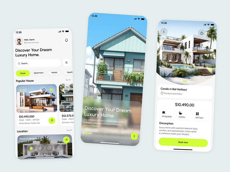 Luxury Home Finder App Concept by Alomgir Hossen on Dribbble