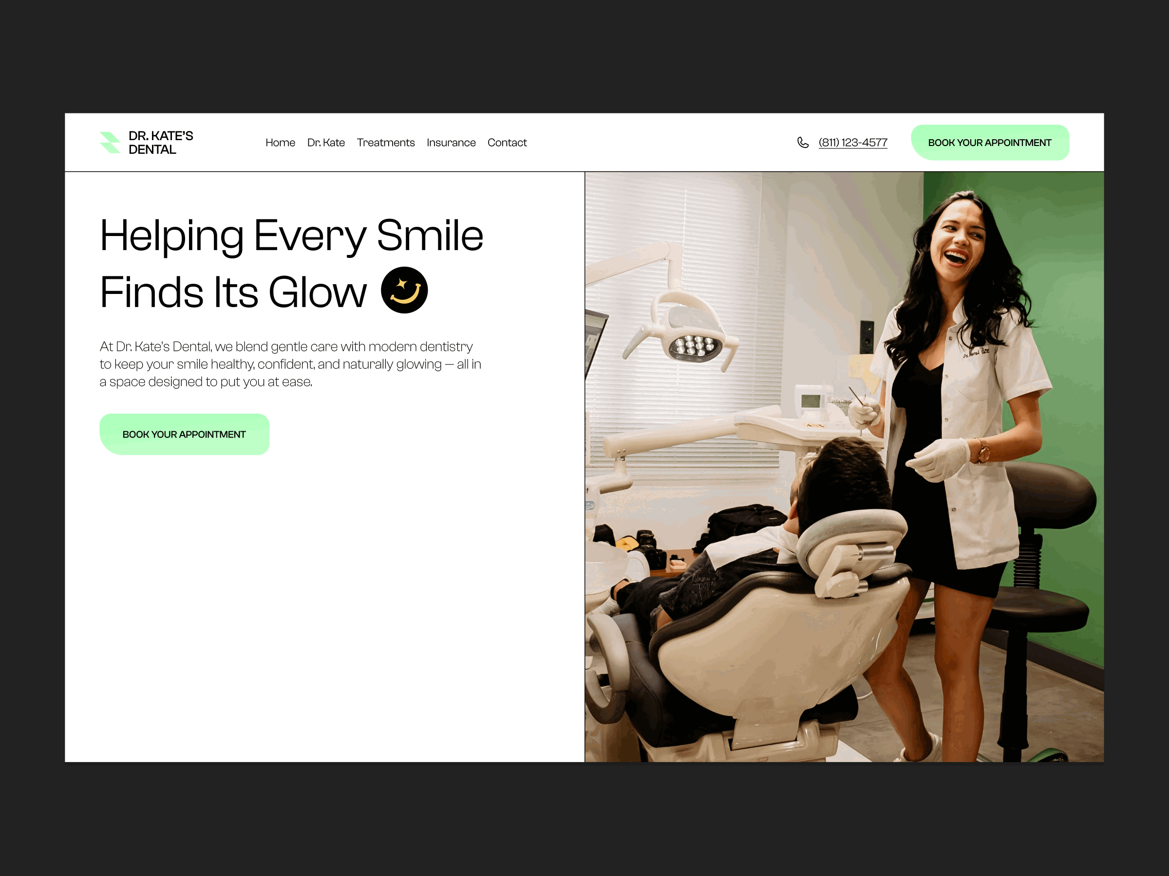 Dentist Web Design - Concepts by Muhammad Iqrash on Dribbble