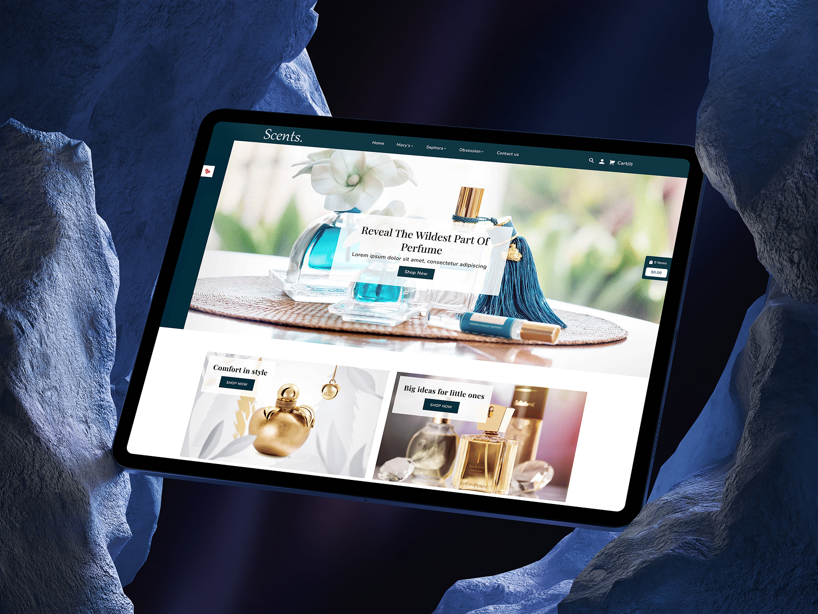 Scents — Perfume Store Web UI by Mayur Bhuva on Dribbble