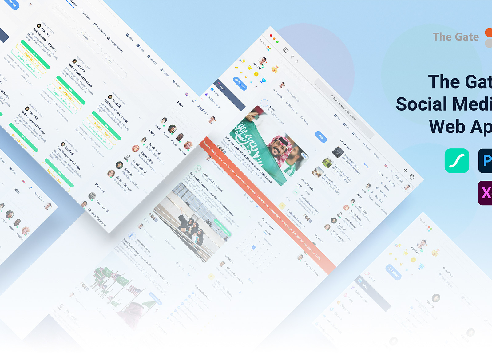 The Gate | Social Media Web App | Complete UI by Asad Ali - Sr. Product Designer on Dribbble