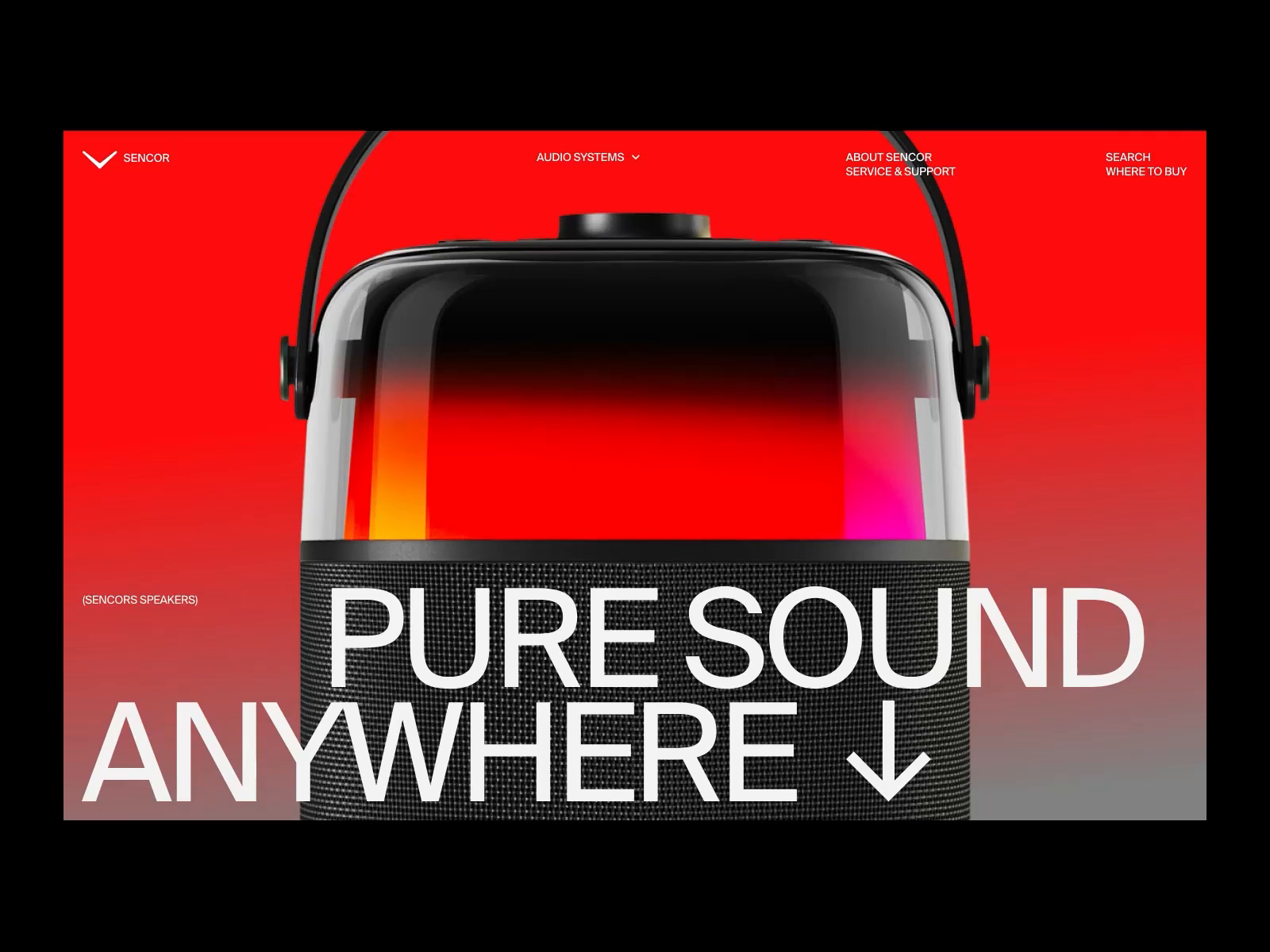AI Landing page website design scroll Sencor Audio by Lazarev. | Web Design for Lazarev. UI/UX ...