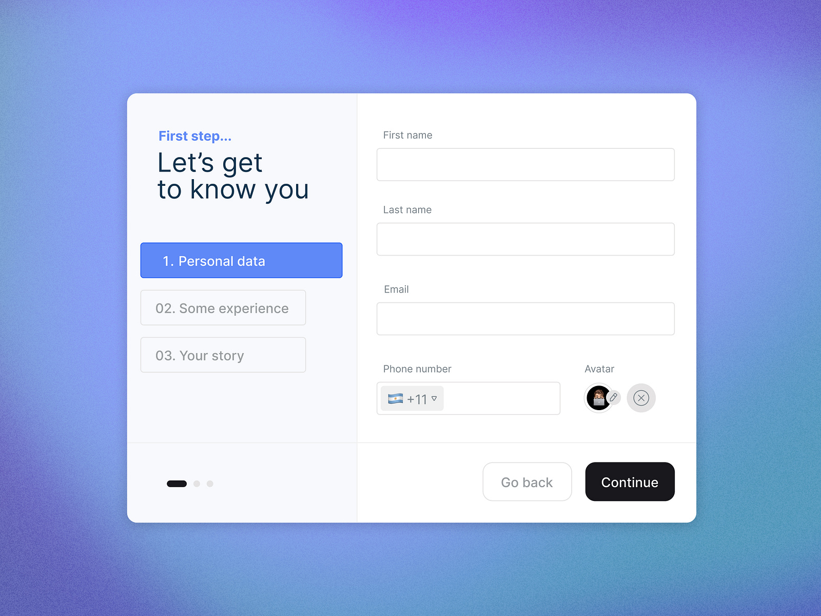 Daily UI - Sign up form by Agustín Ezequiel Galesi on Dribbble
