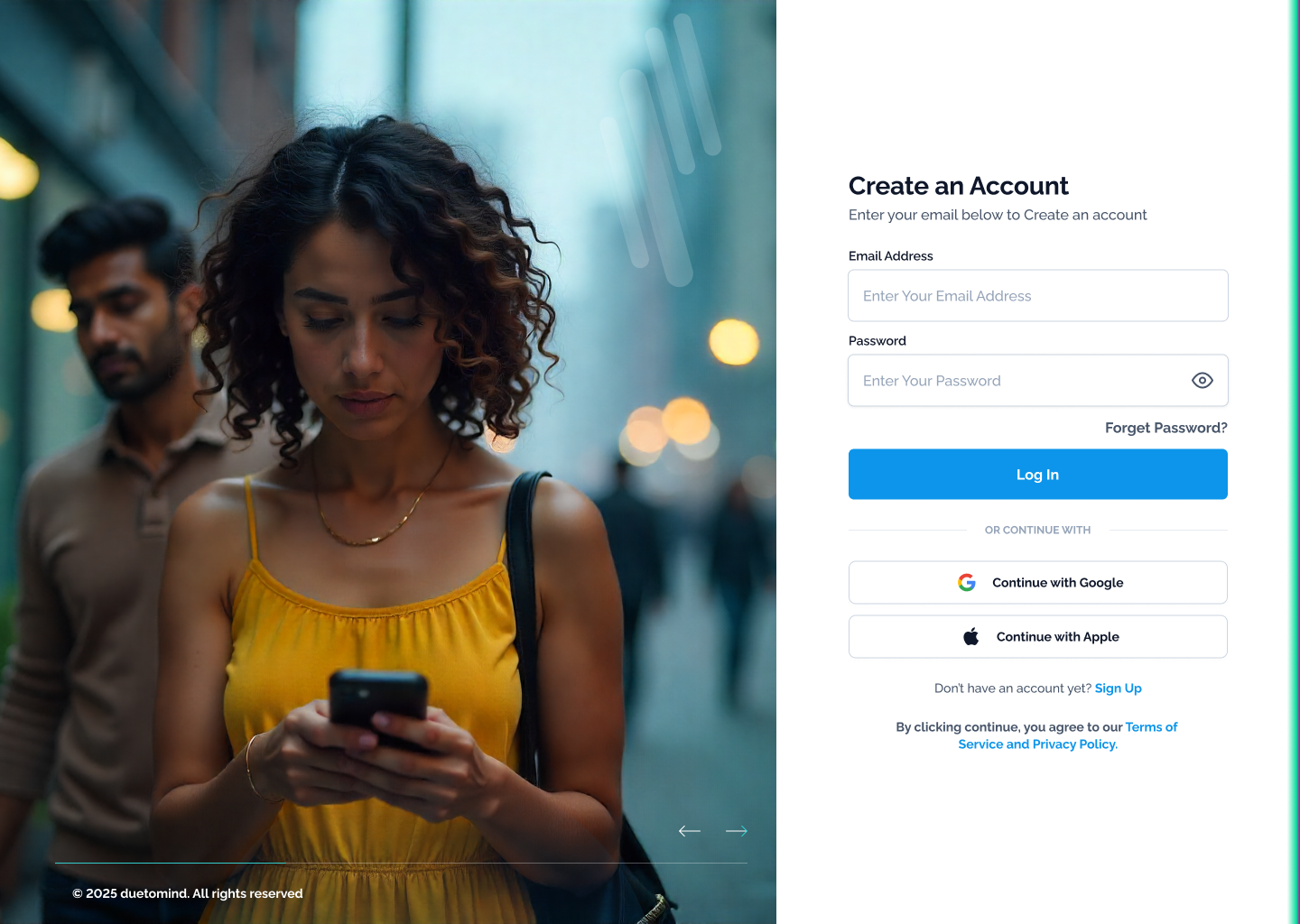 Login & Sign Up Form UI Design by The One Technologies on Dribbble
