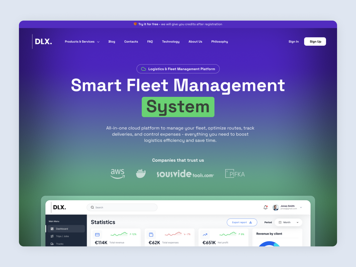 DLX - Logistics SaaS Platform by Mykola Tanasiichuk on Dribbble
