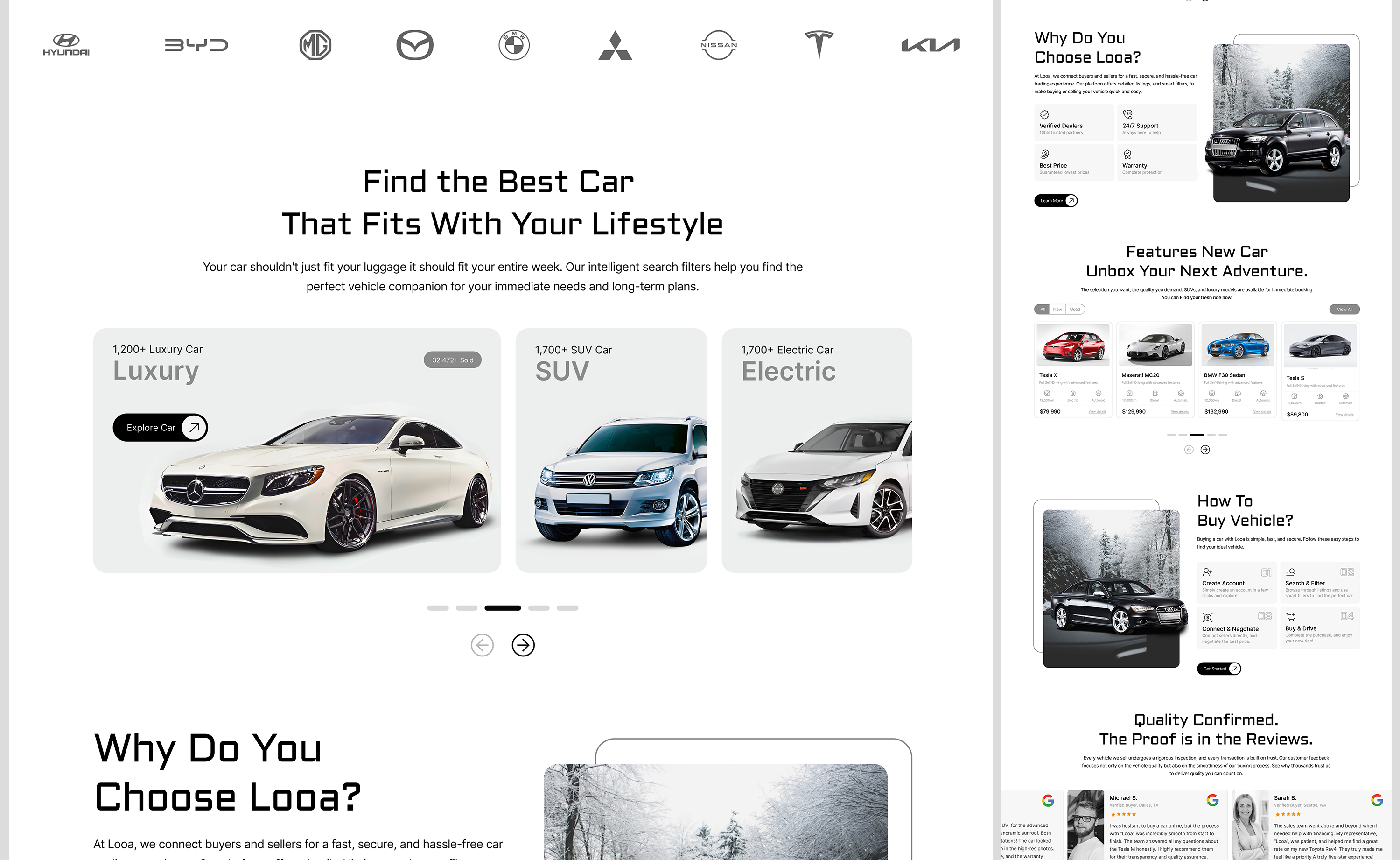 Car | Vehicle Website Landing Page UI Design by Ayon Bepary on Dribbble