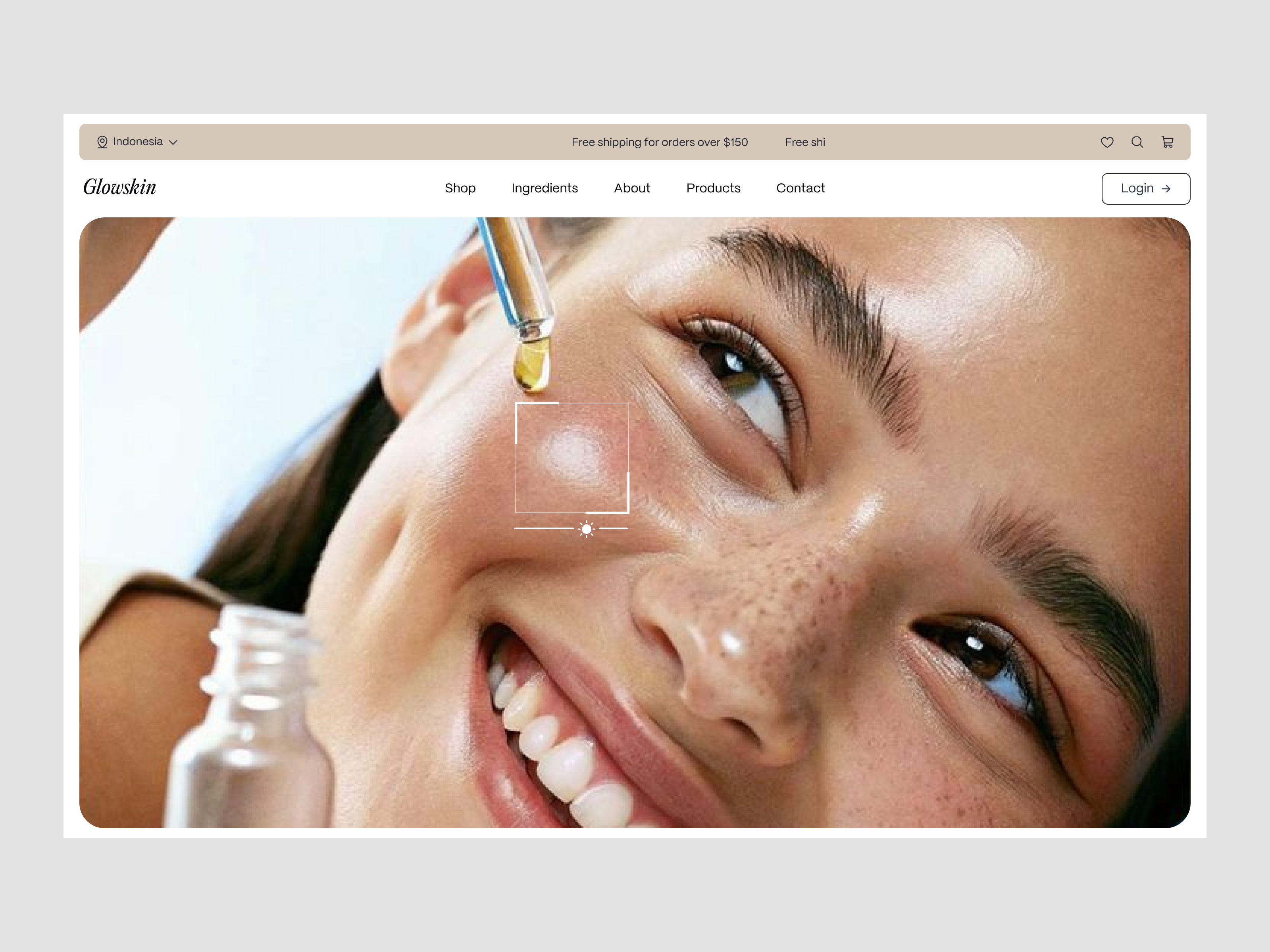 Glowskin - Beauty Care Website by Emura on Dribbble
