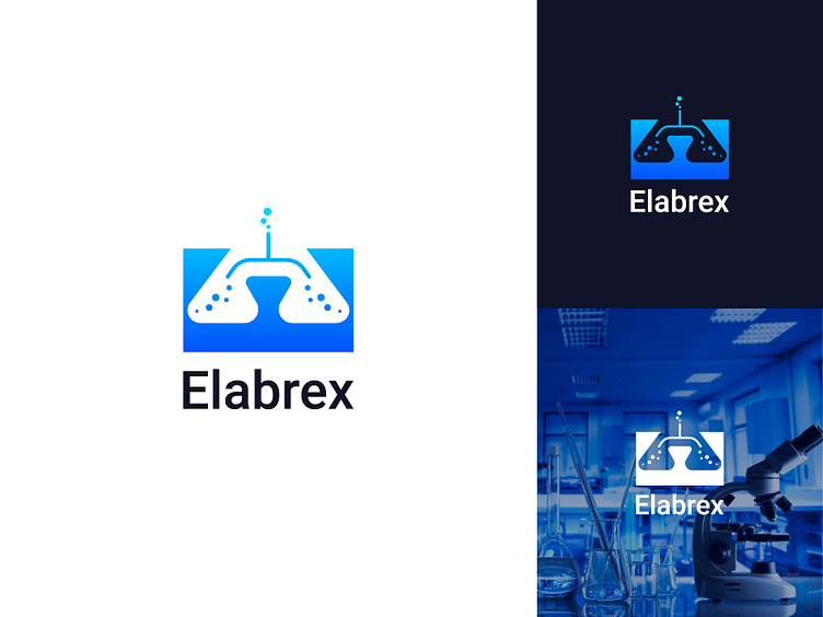 Elabrex logo, laboratory, chemistry, science, experiment, logos by ...