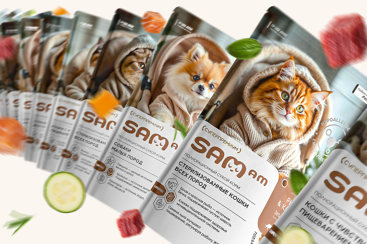 SAM AM — Branding & Packaging by Vladimir Dubrovin on Dribbble