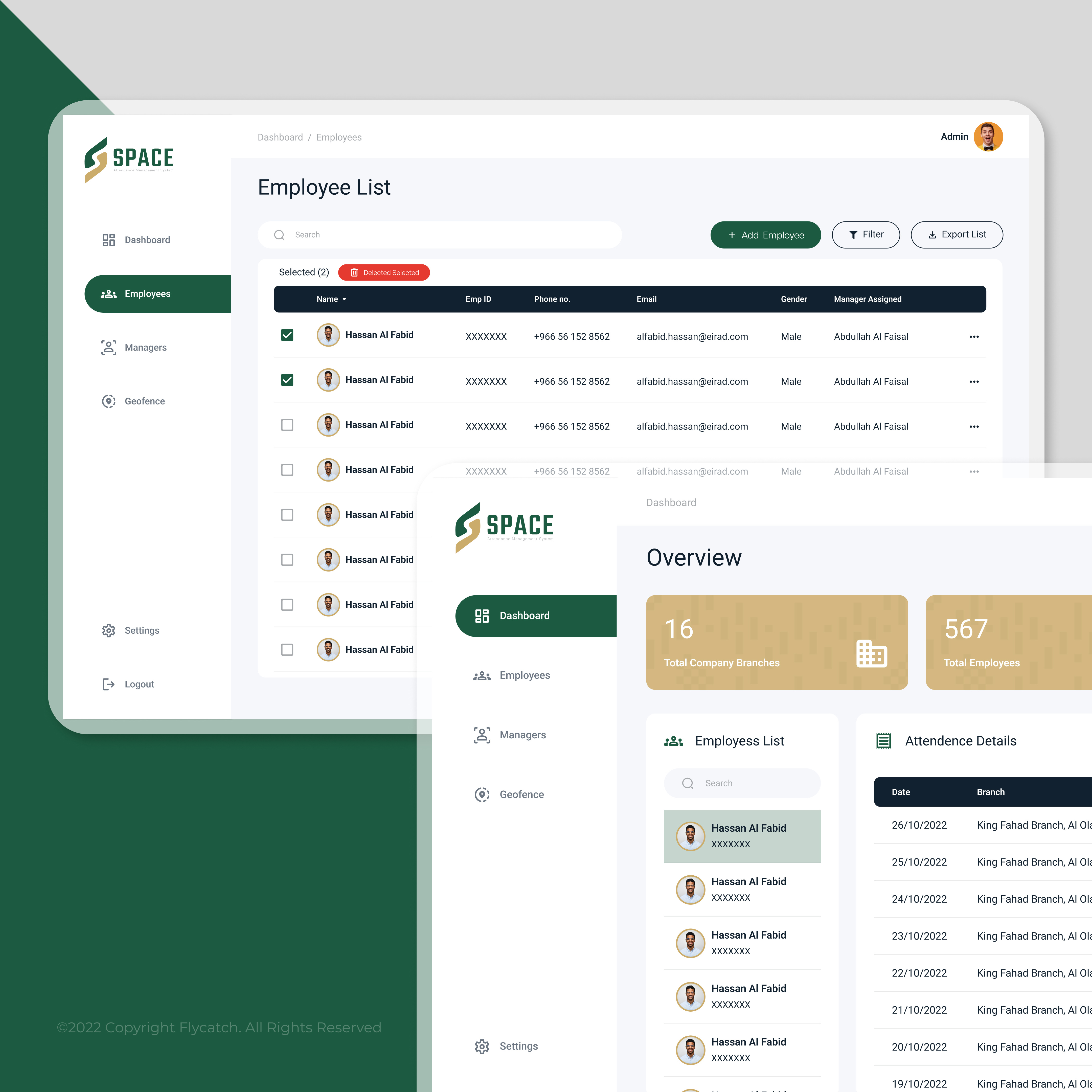 Space - Smart Attendance Management System by Flycatch on Dribbble