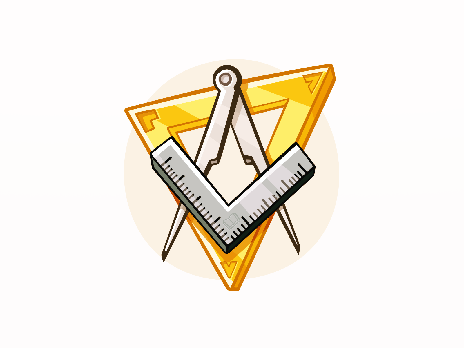 First Degree Badge (Entered Apprentice) by Agata Kuczminska on Dribbble