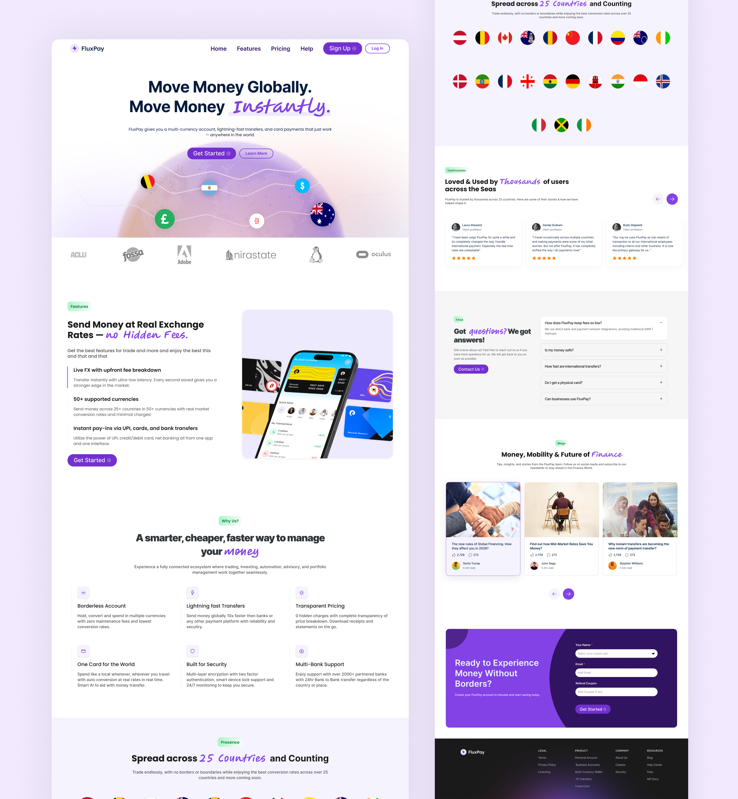 Browse thousands of Money Transfer Landing Page images for design ...