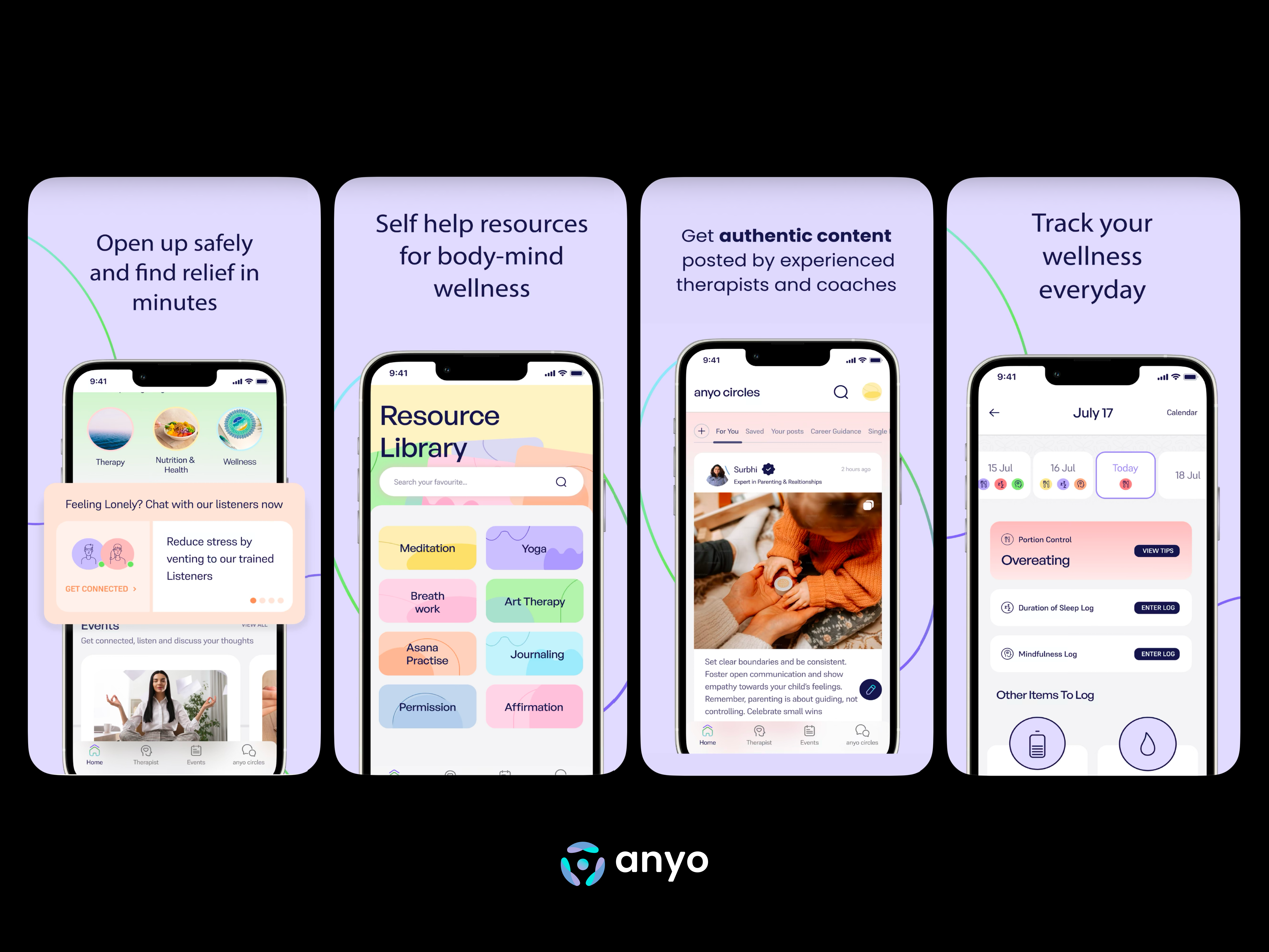 App Store Preview Screenshots - Wellness Mobile App by Suriyakala ...