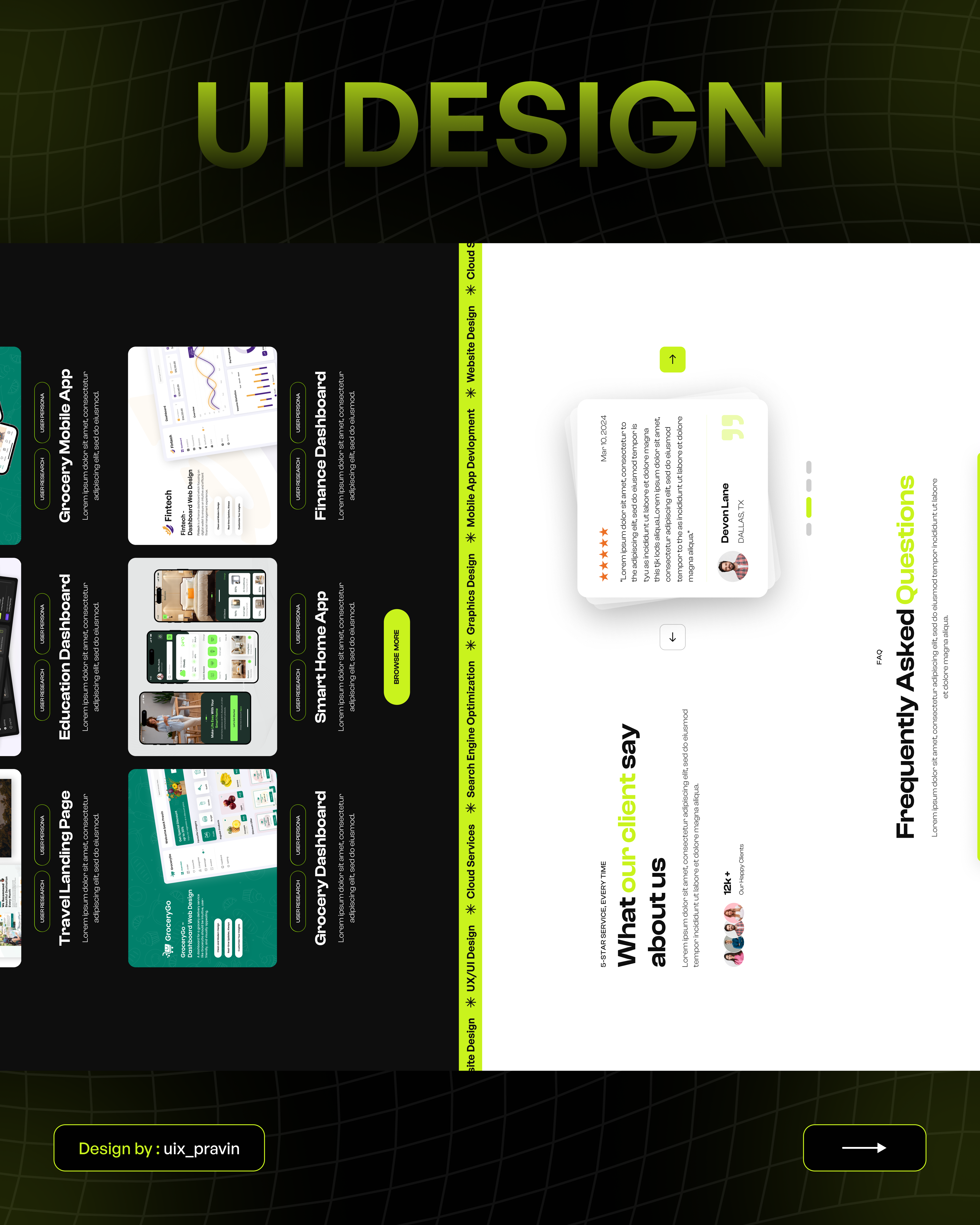 Software Development Agency Landing Page Minimal Ui Design by Pravin ...