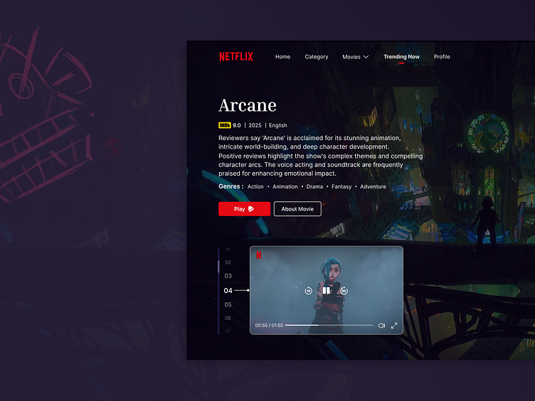 TV App Concept by kosar Mohammadi on Dribbble