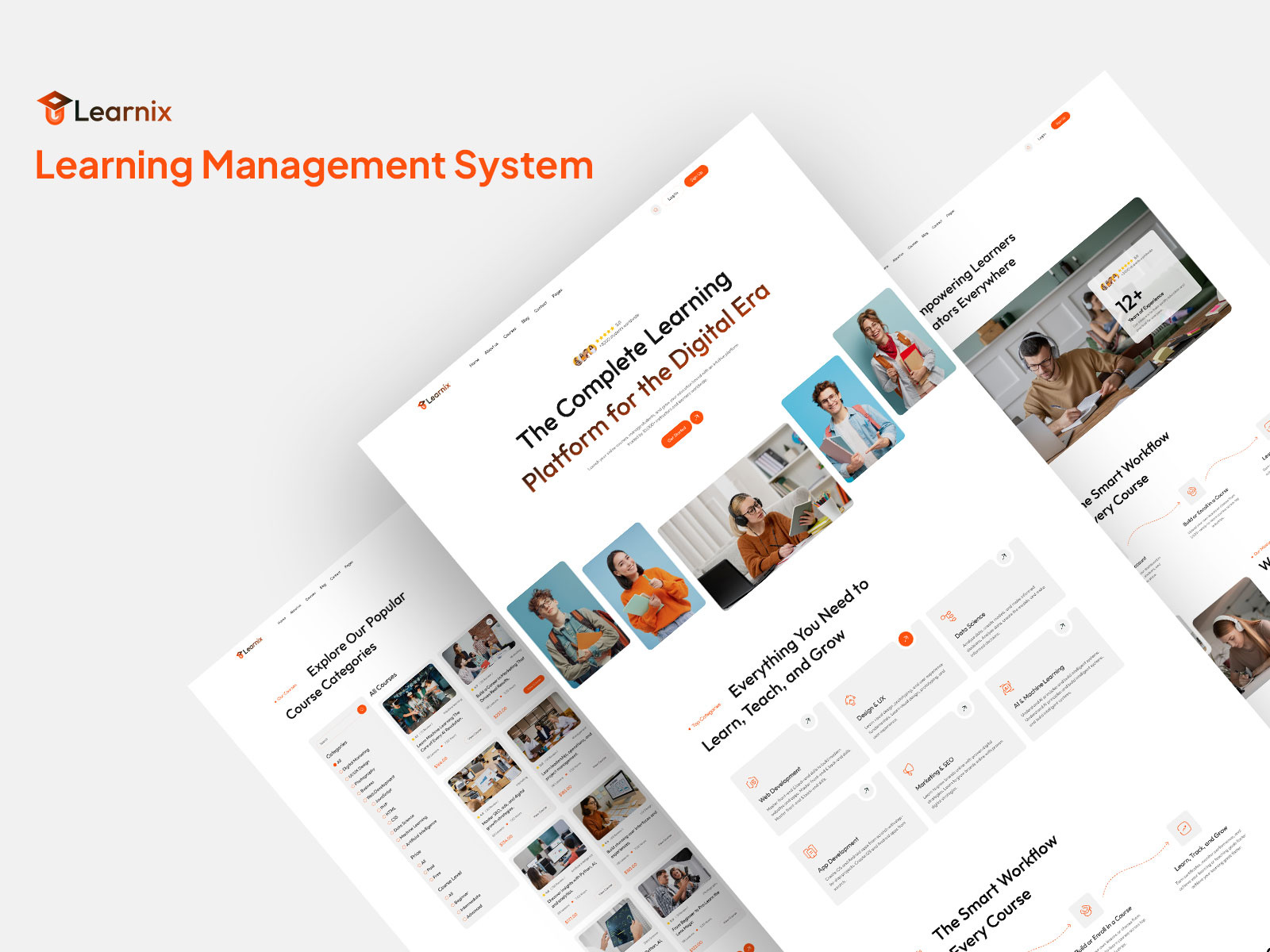 Learning Management System (LMS)Website Landing Page by Flowbrik on ...