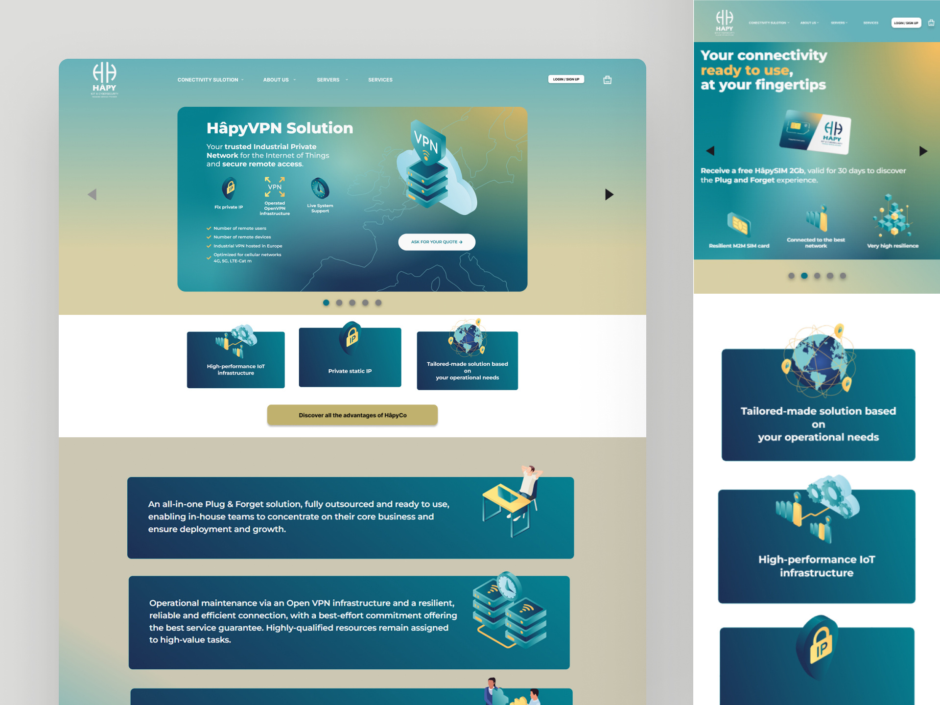 VPN Site by Fatemeh Zarrineh on Dribbble