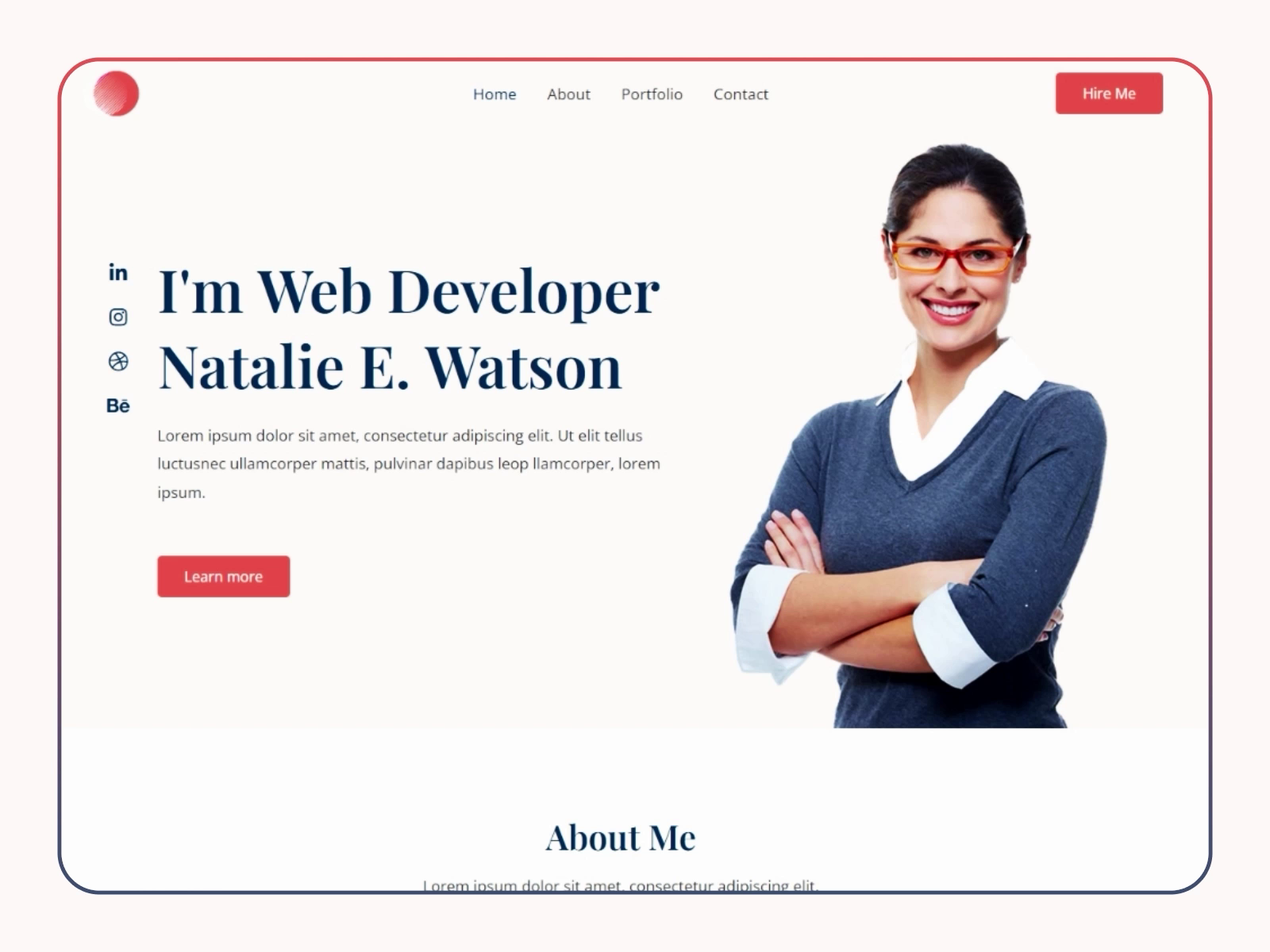 Personal Portfolio Website Design by Astra on Dribbble