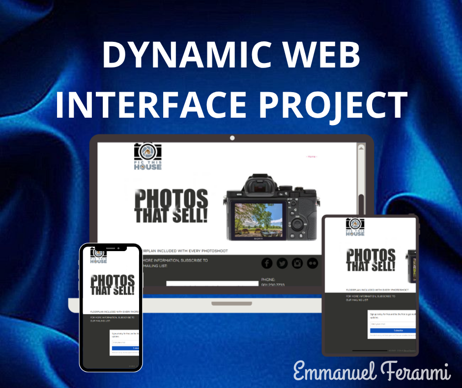DYNAMIC WEB INTERFACE PROJECT FOR PIC THAT HOUSE by Emmanuel Feranmi on ...
