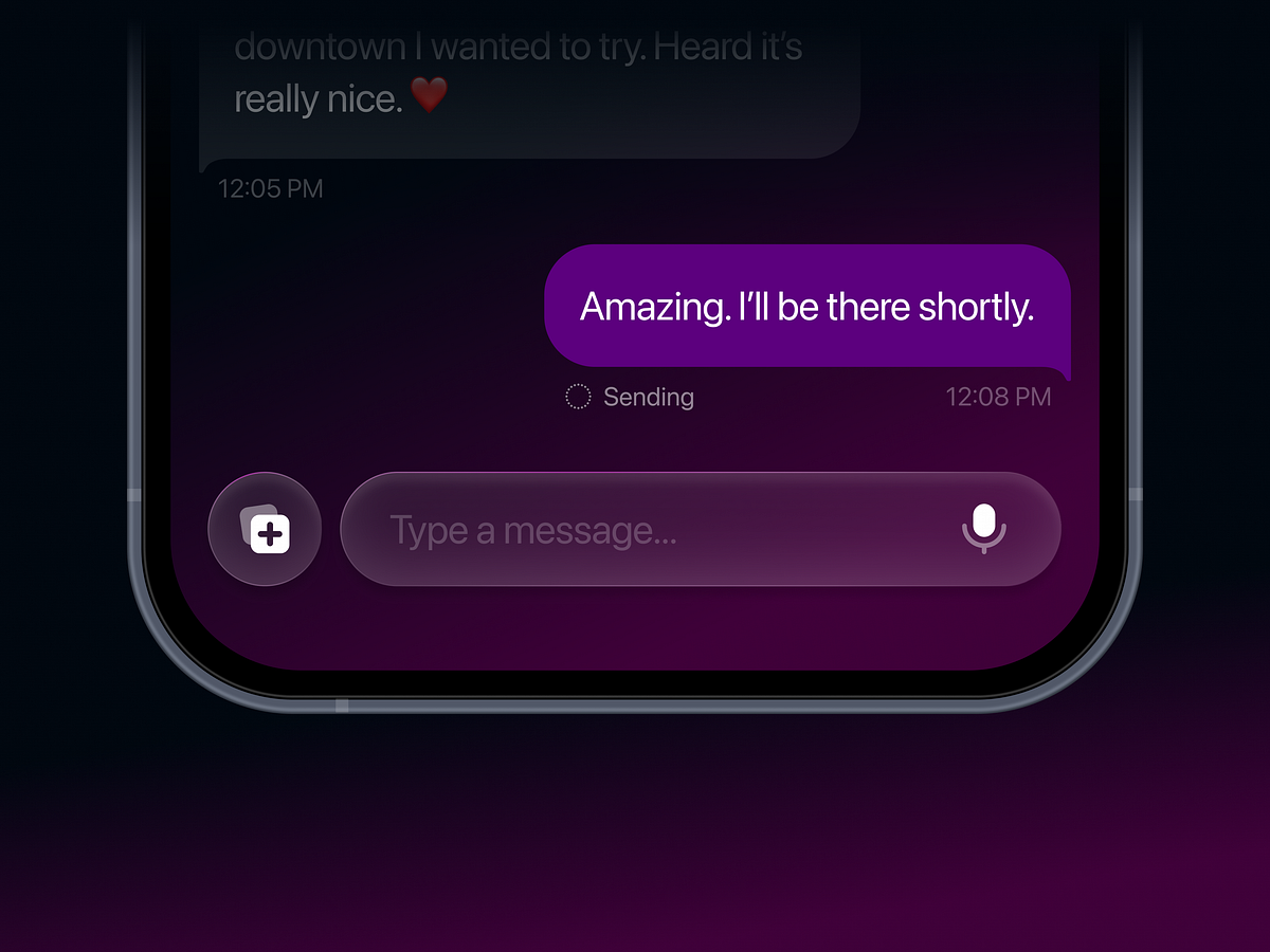 Dark Theme Chat by Ionut Zamfir on Dribbble