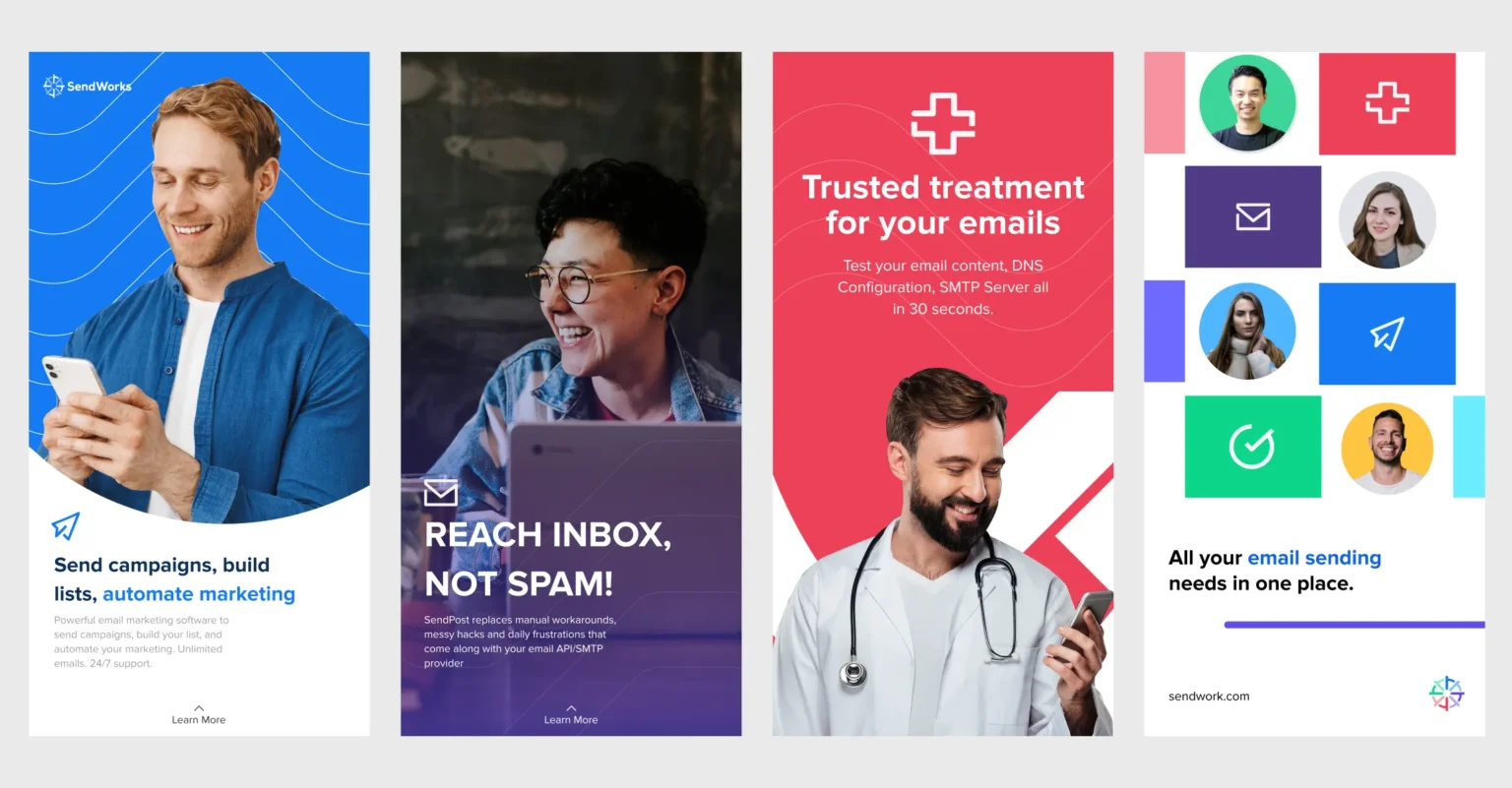 SendWorks Ad Creatives | Email Growth | Engagement-Driven Ads by Munija ...