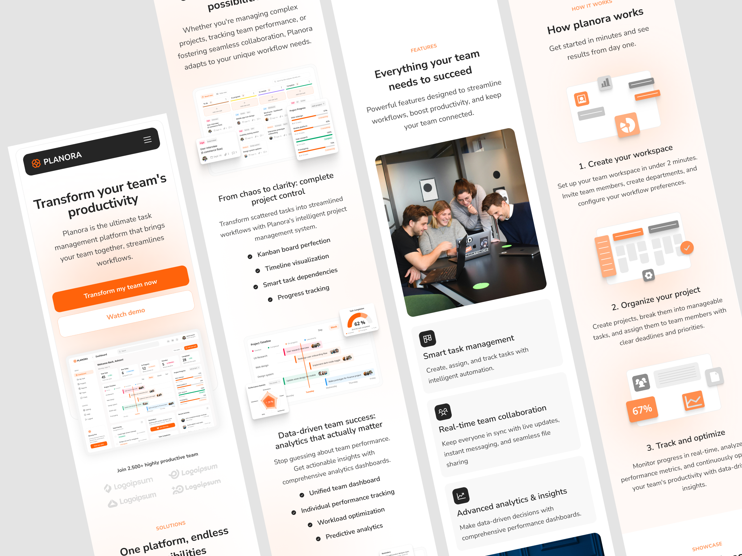 PLANORA - Smart Management Task Dashboard (Responsive) by Jessicha Hyacintha for Agensip UI UX ...