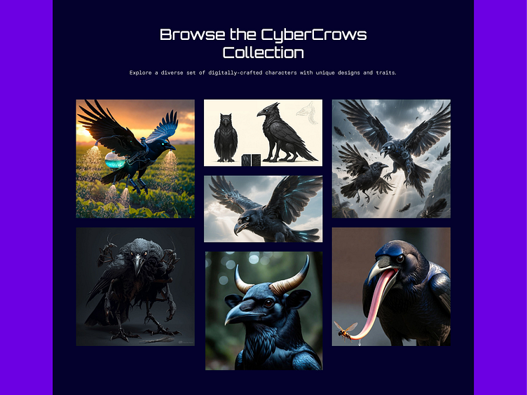 CyberCrows landing page by Moein Karimyan on Dribbble