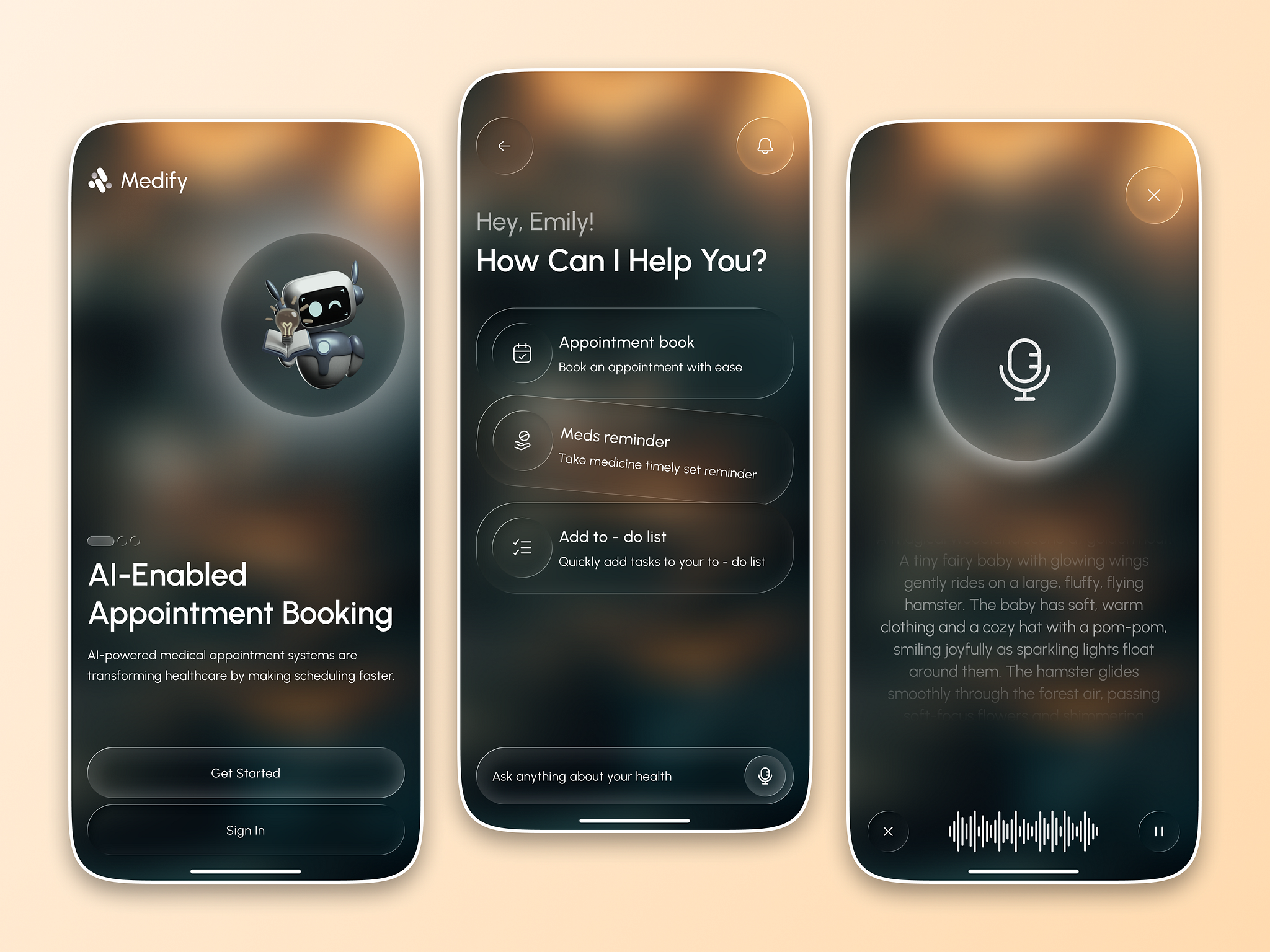 AI Powered Medical Appointment Booking App by Sheikh Elias on Dribbble