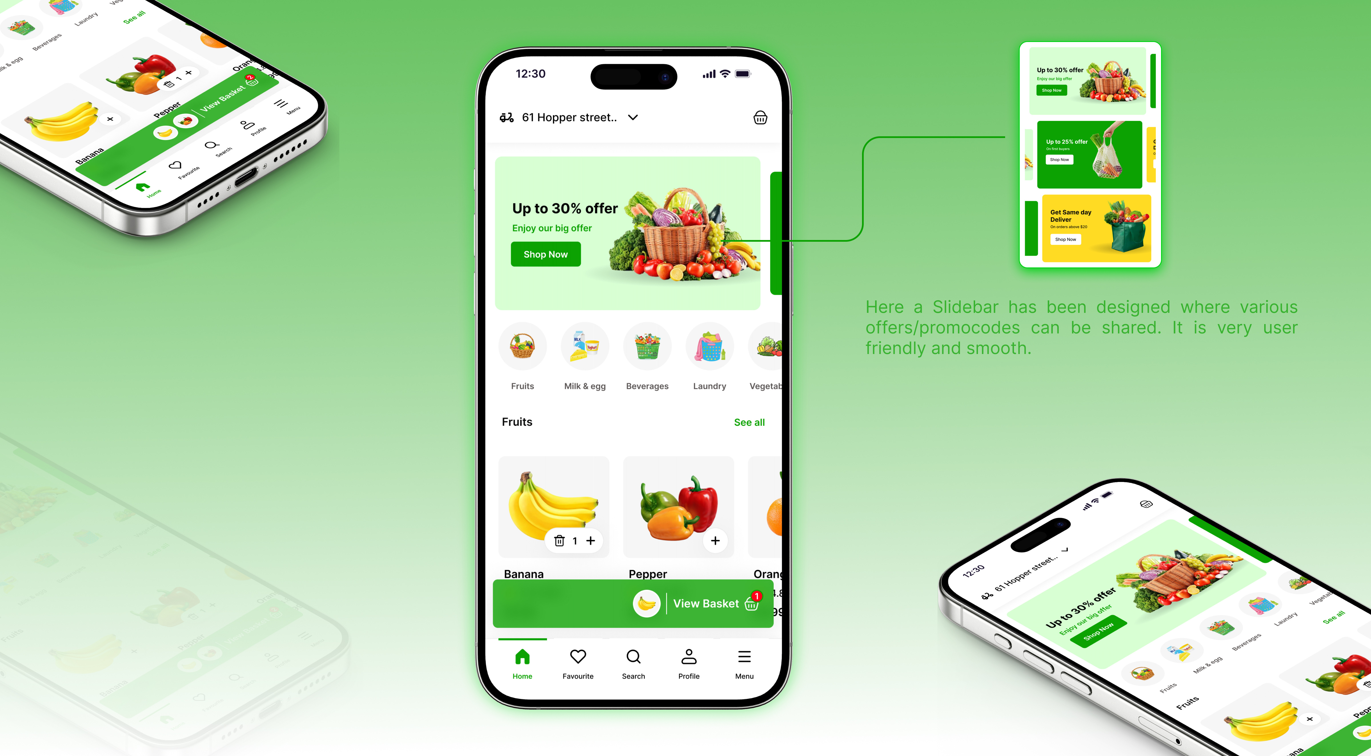 Grocery mobile app design in Figma by Mustafizur Rahman Jaidul on Dribbble