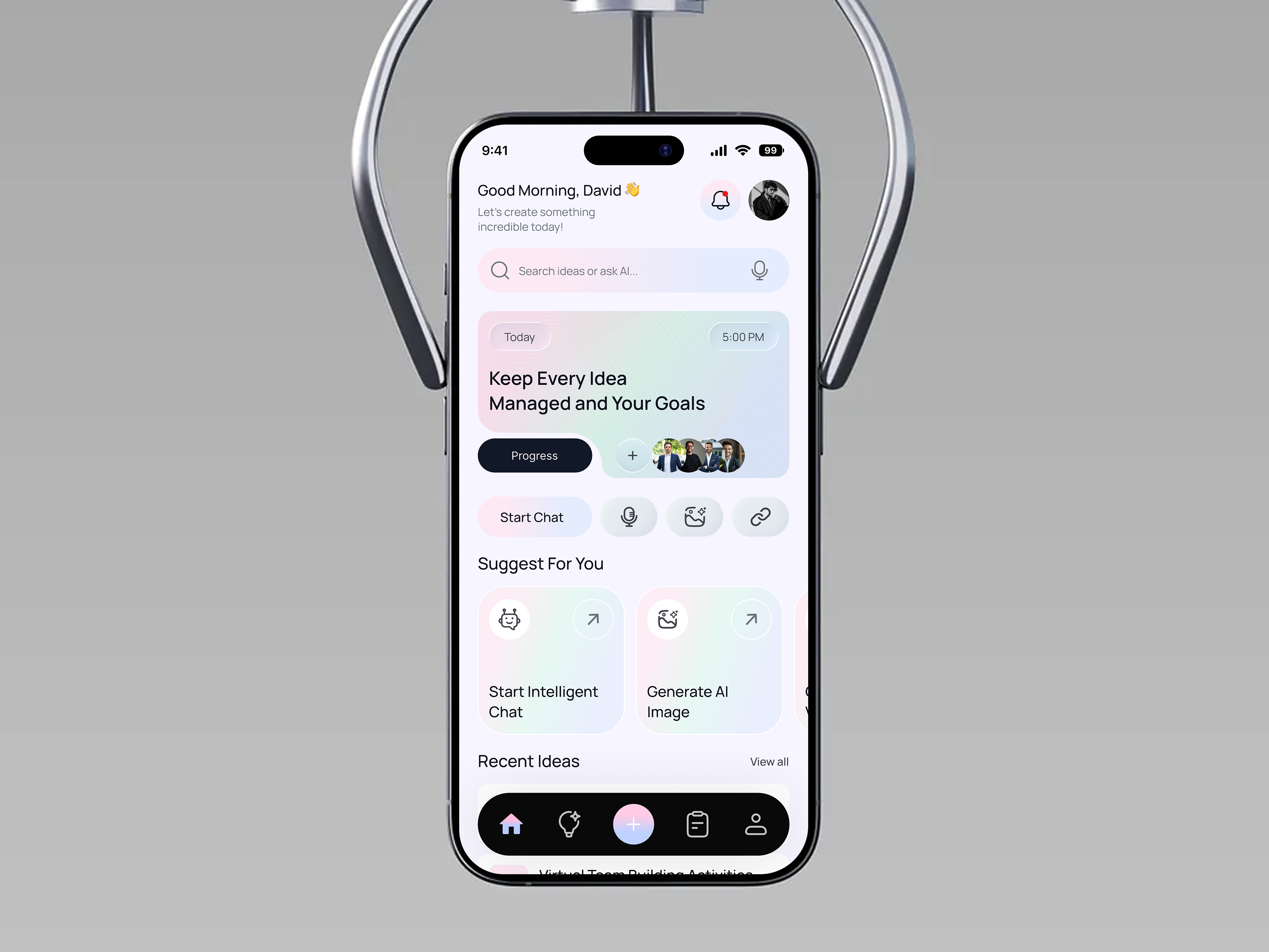 AI Idea Management Mobile app UI/UX by Bishwajit Ghosh 🔥 on Dribbble