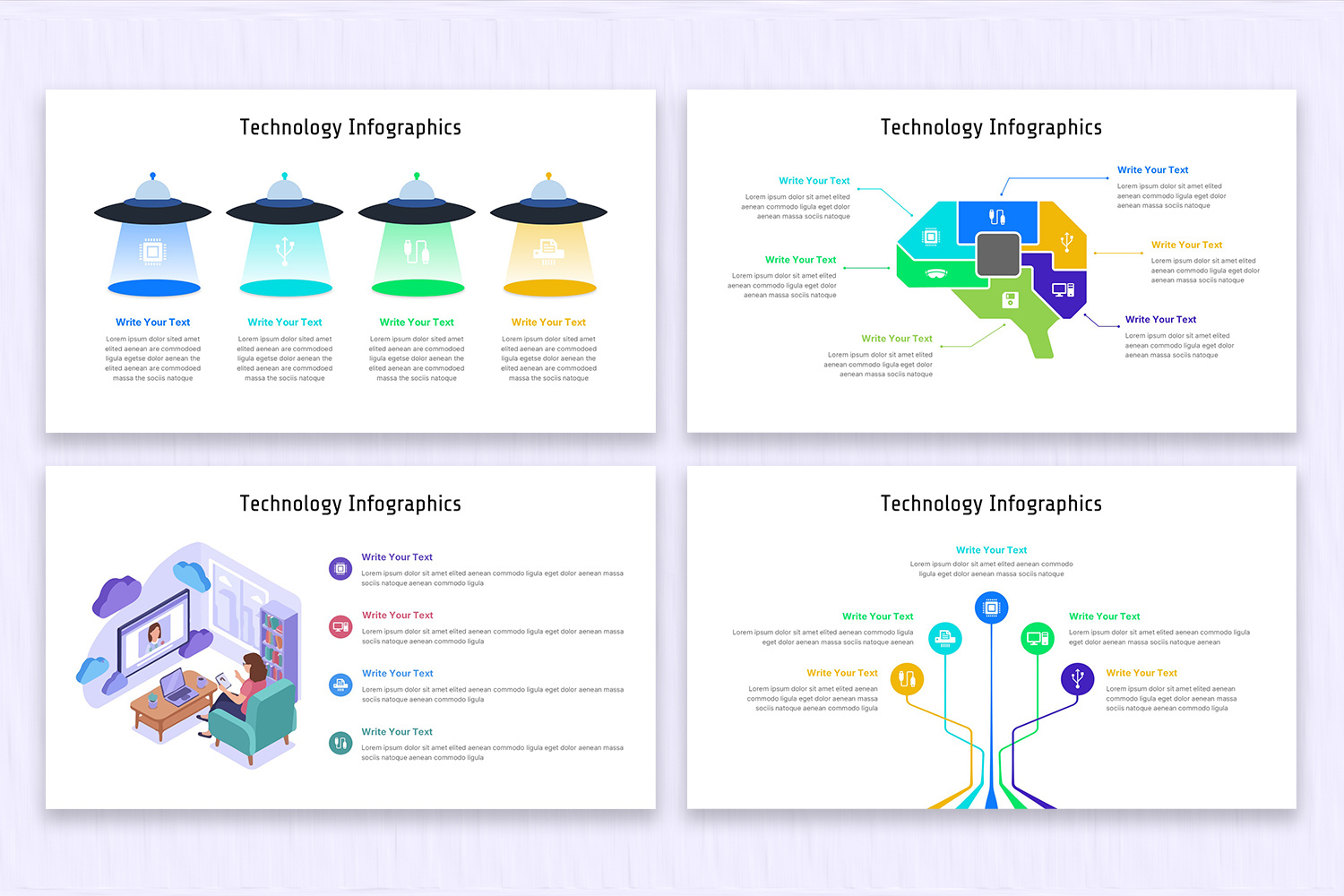 Technology Infographics Presentation by SlideStack on Dribbble
