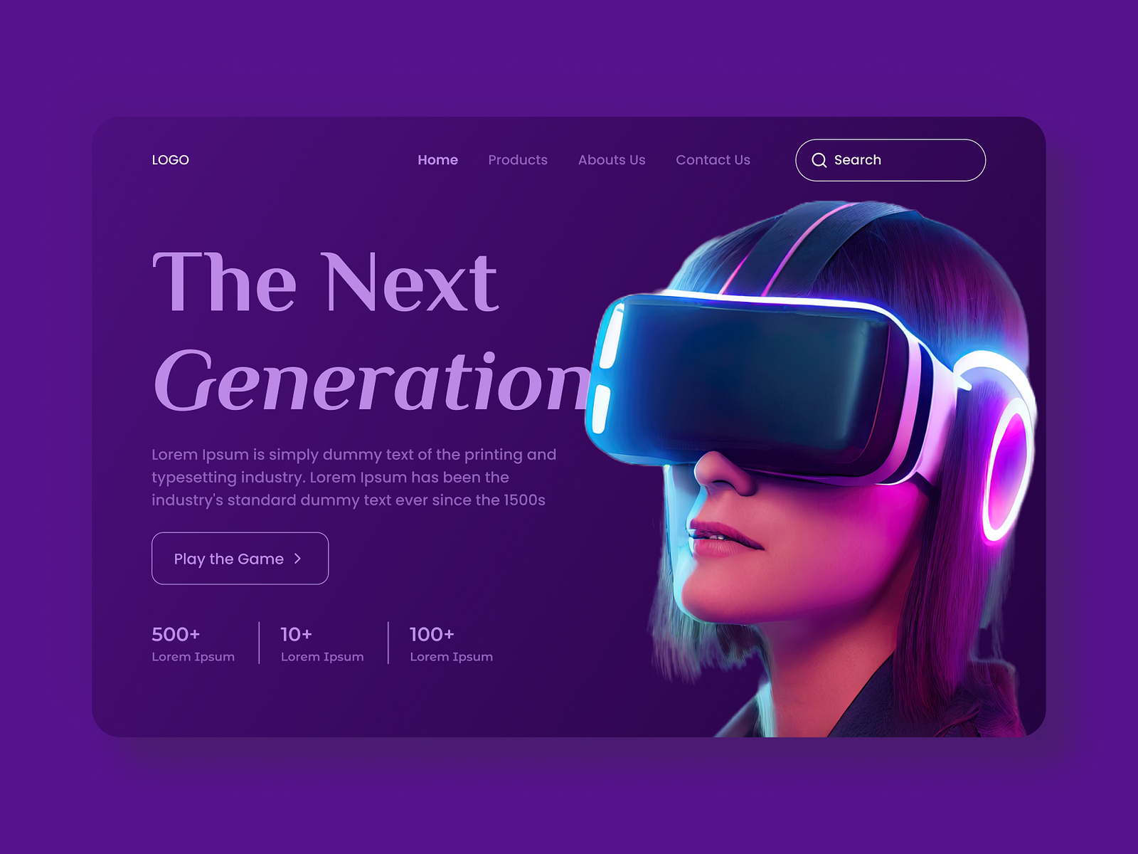 Game Web Design By Urvesh Kavar On Dribbble