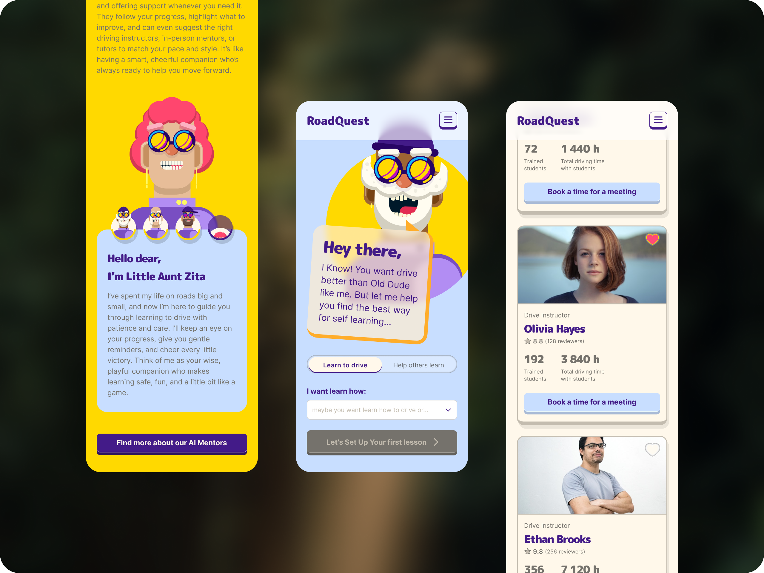 RoadQuest - mobile landing page concept by Kristupas Gesevicius on Dribbble