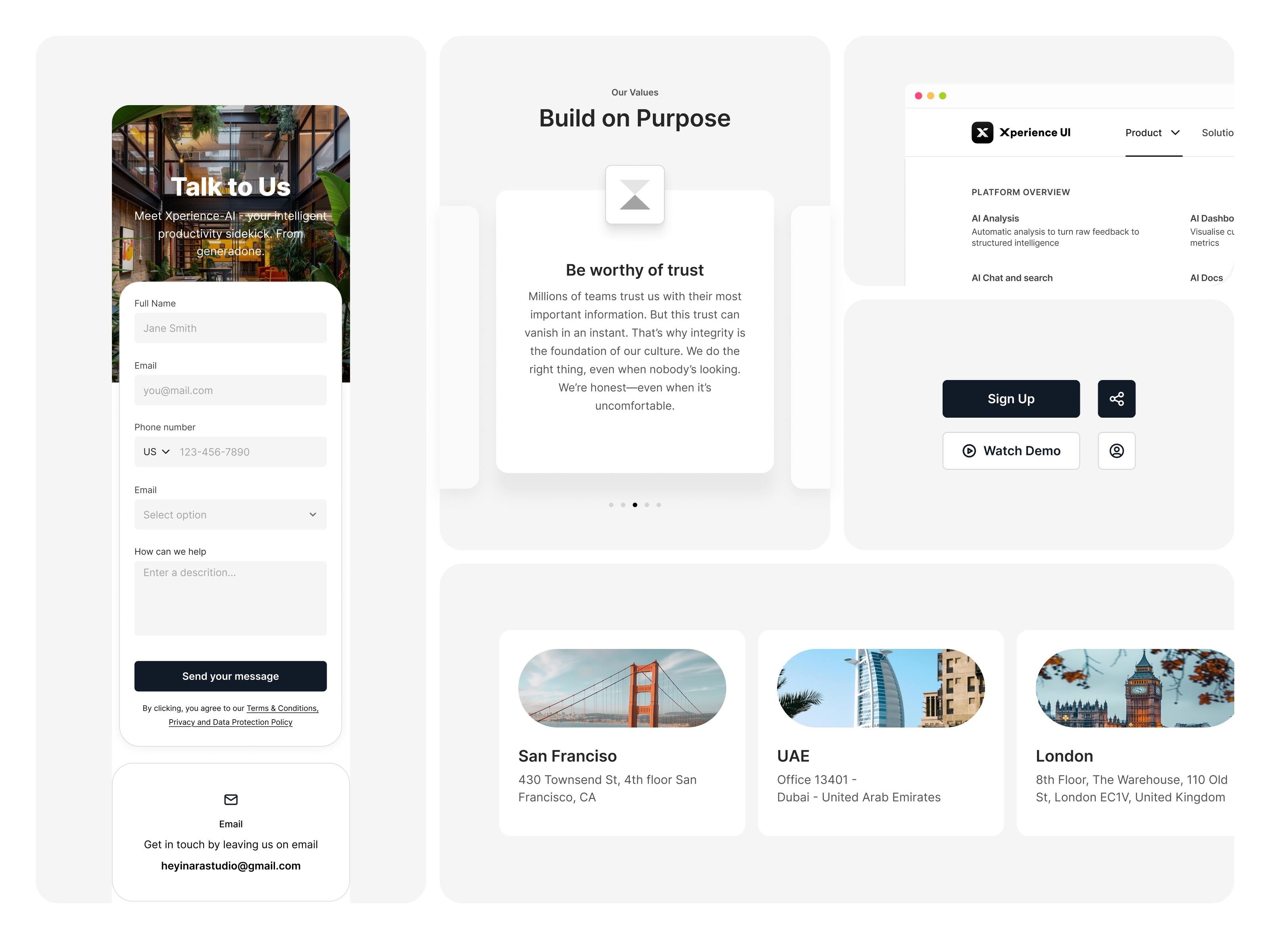 xperience uikit - web & brand design by Sophia for Inara Studio on Dribbble