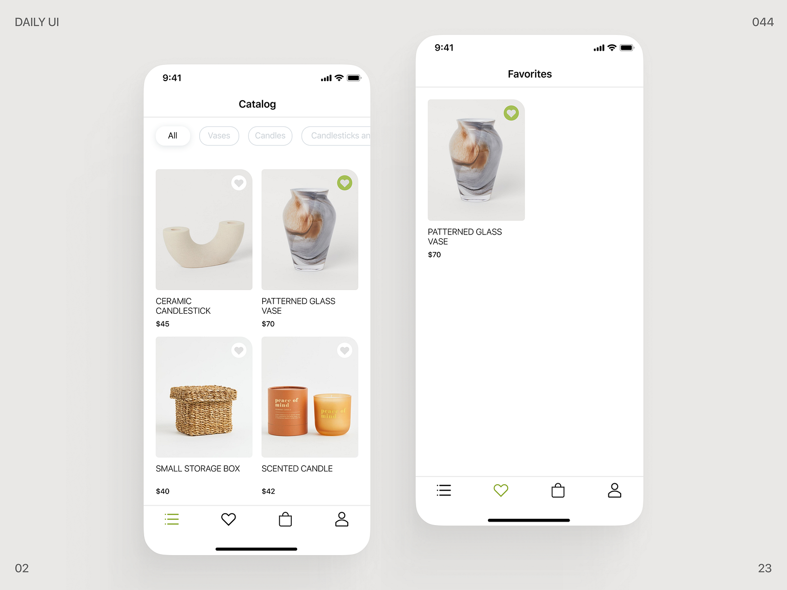 Favorites | Daily Ui 044 by Oksana Kariukova on Dribbble