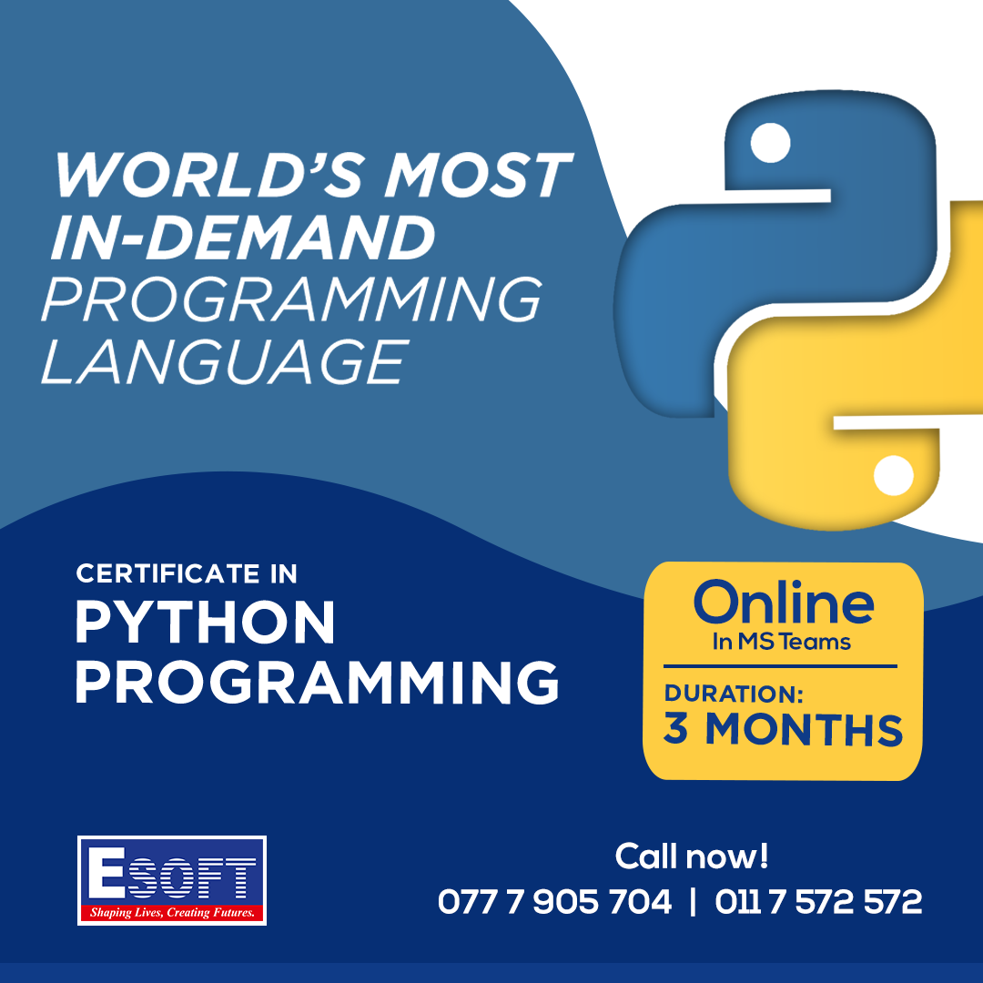 Python Short Course Ad ~ Esoft Metro Campus By Mischell Jaksa On Dribbble 