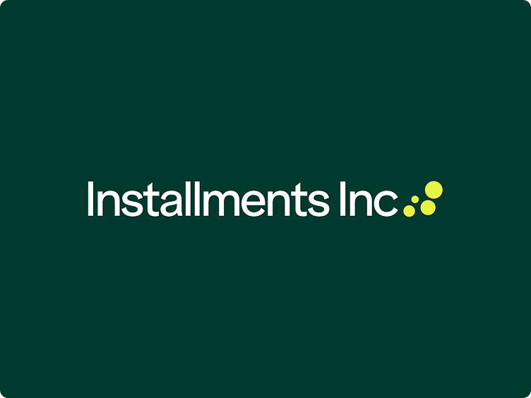 Installments Inc Logo design By Logomint by Logomint on Dribbble