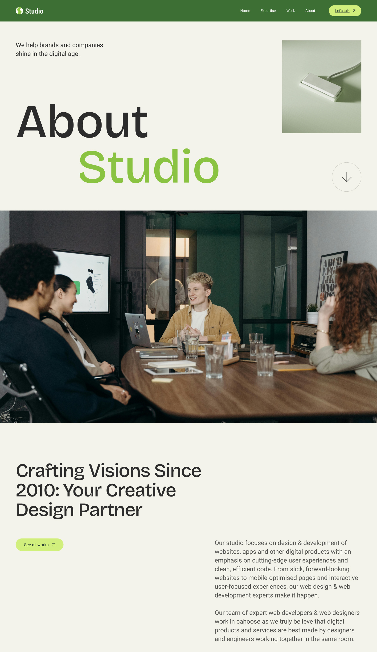 Studio – Creative Portfolio & Agency WordPress Theme by Droip on Dribbble