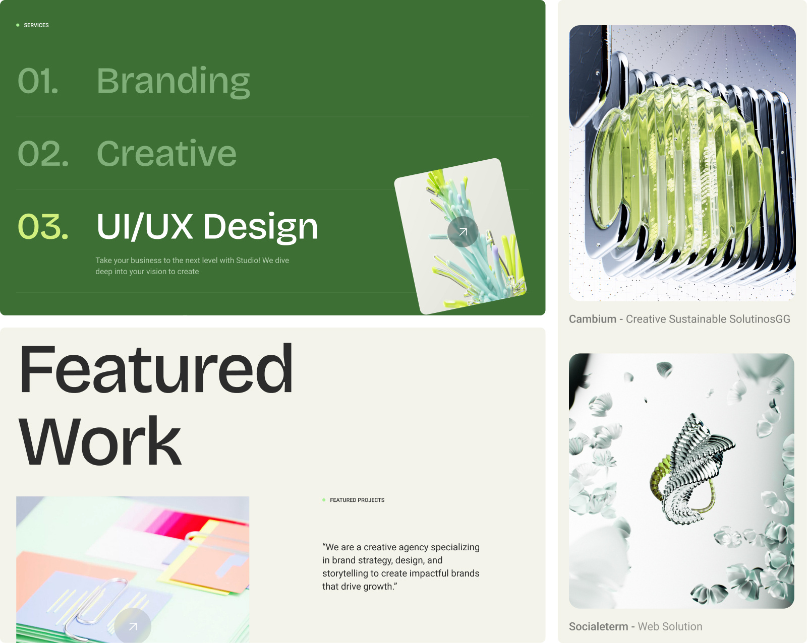 Studio – Creative Portfolio & Agency WordPress Theme by Droip on Dribbble