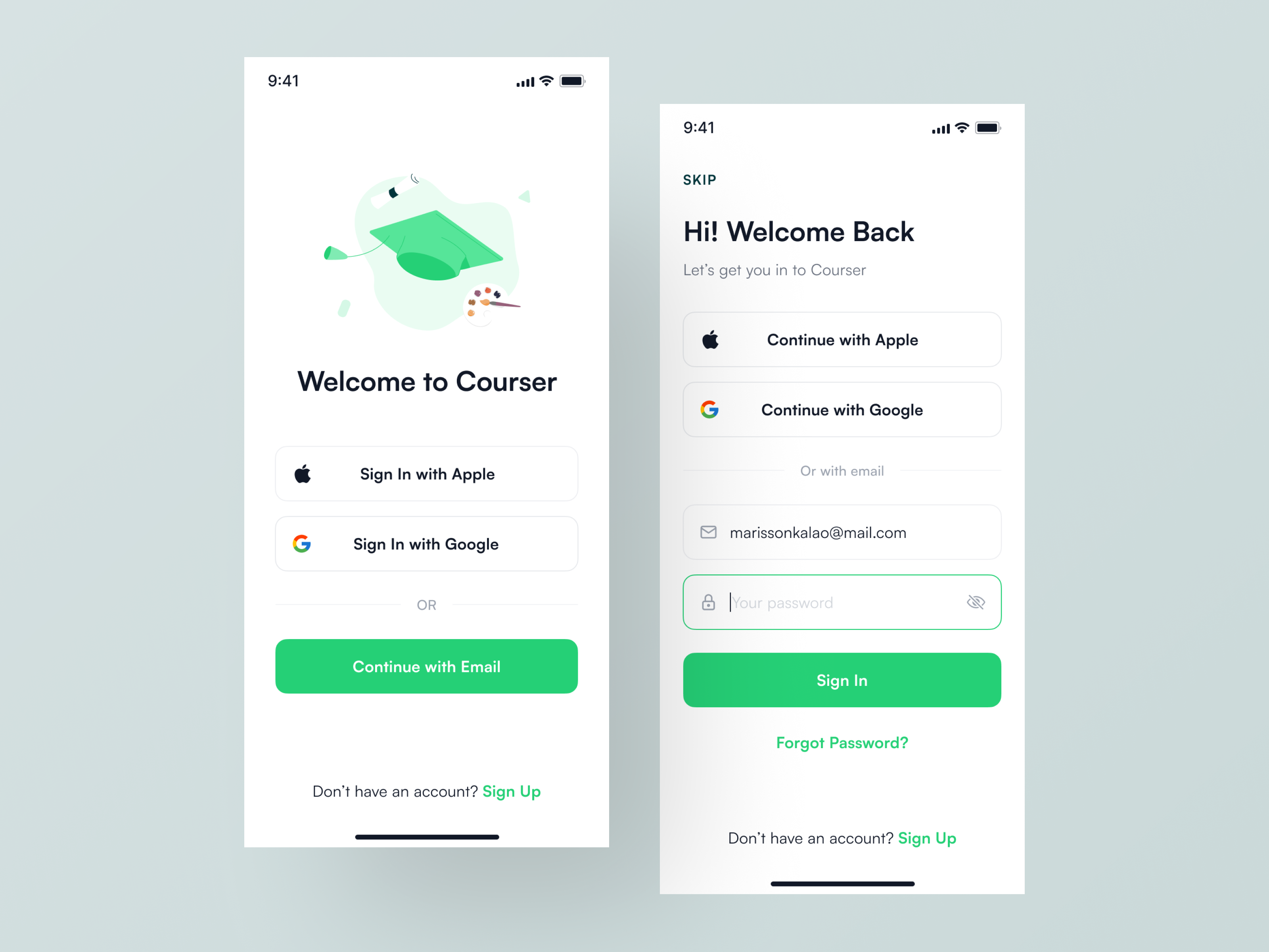 Courser - Online Learning App UI Kit by Pixlayer Interface for Pixlayer ...