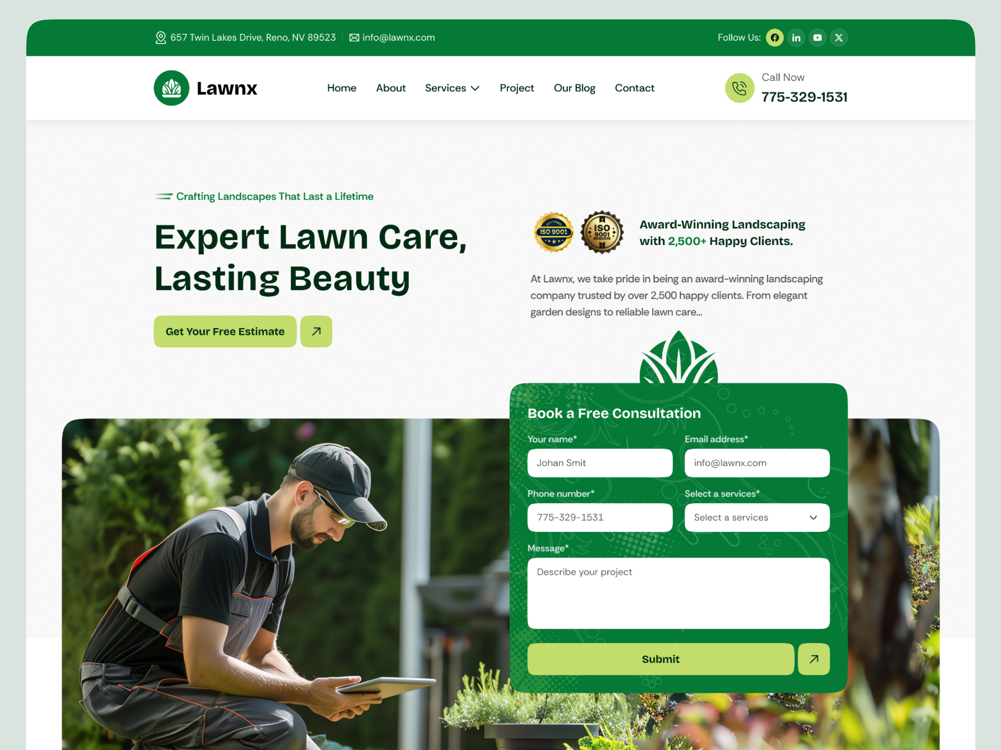 Landscaping Business Website Design by FleexStudio | Web Design Agency ...