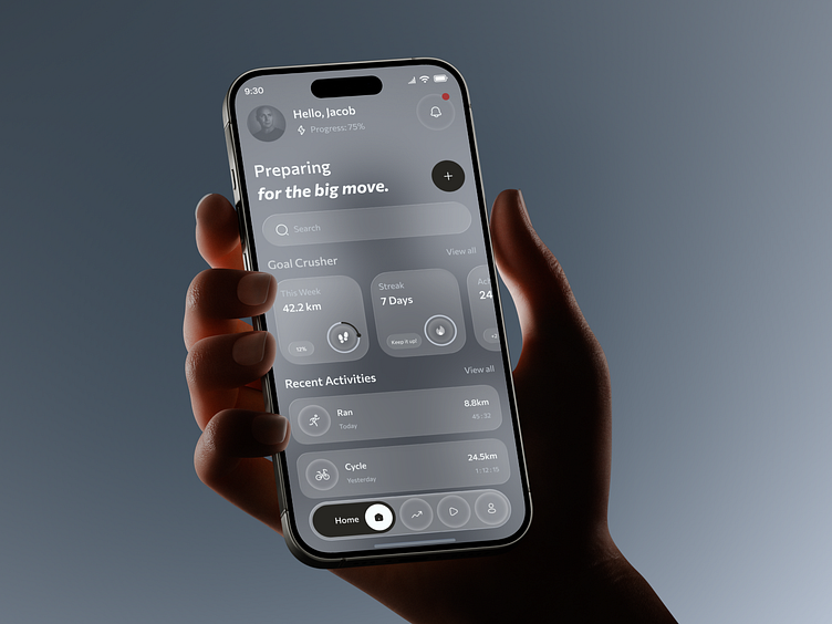 Fitness App Design Concept by Fazlur Rahman on Dribbble