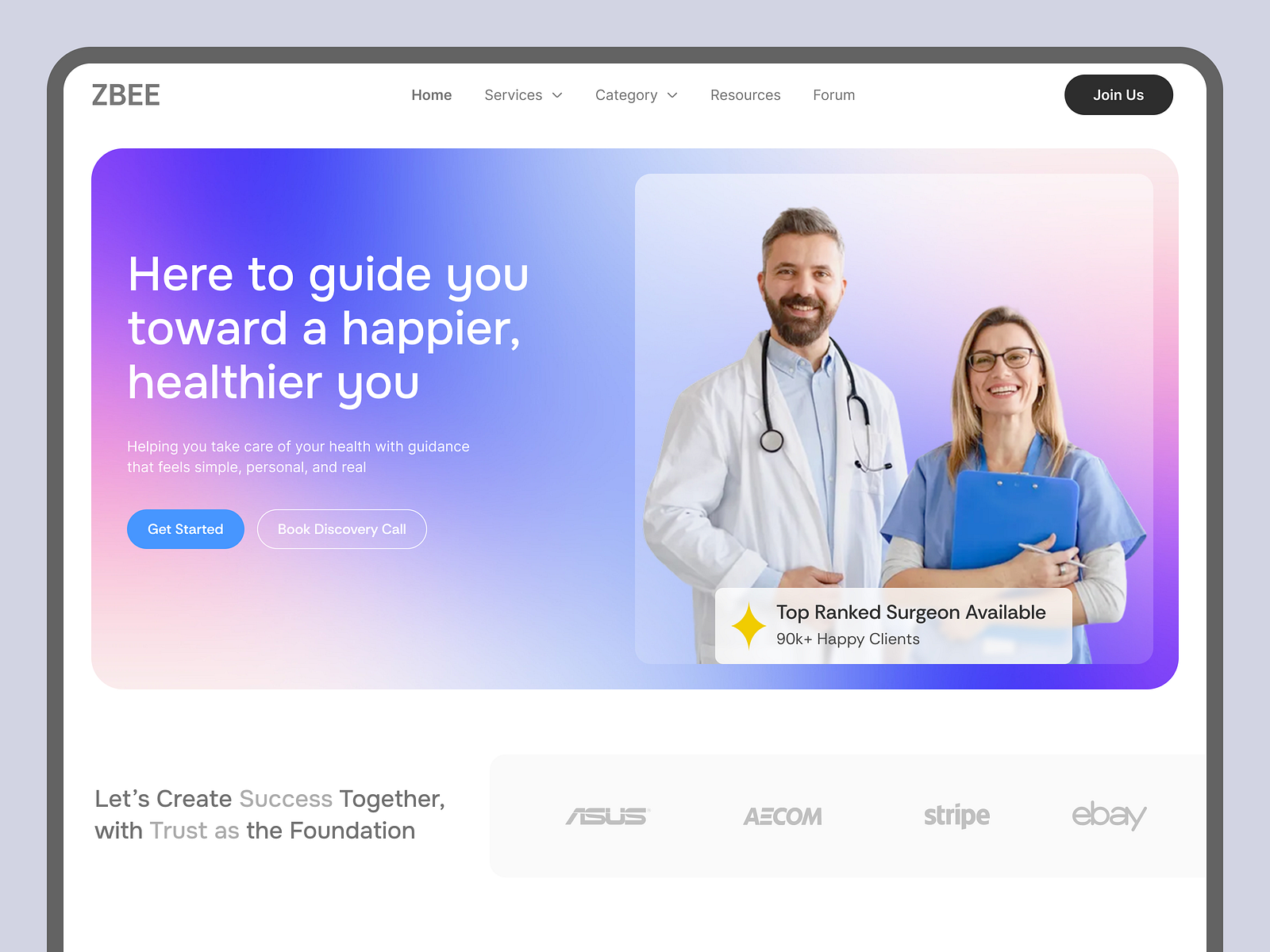 Medical website ui design by Sazidur Rahman on Dribbble