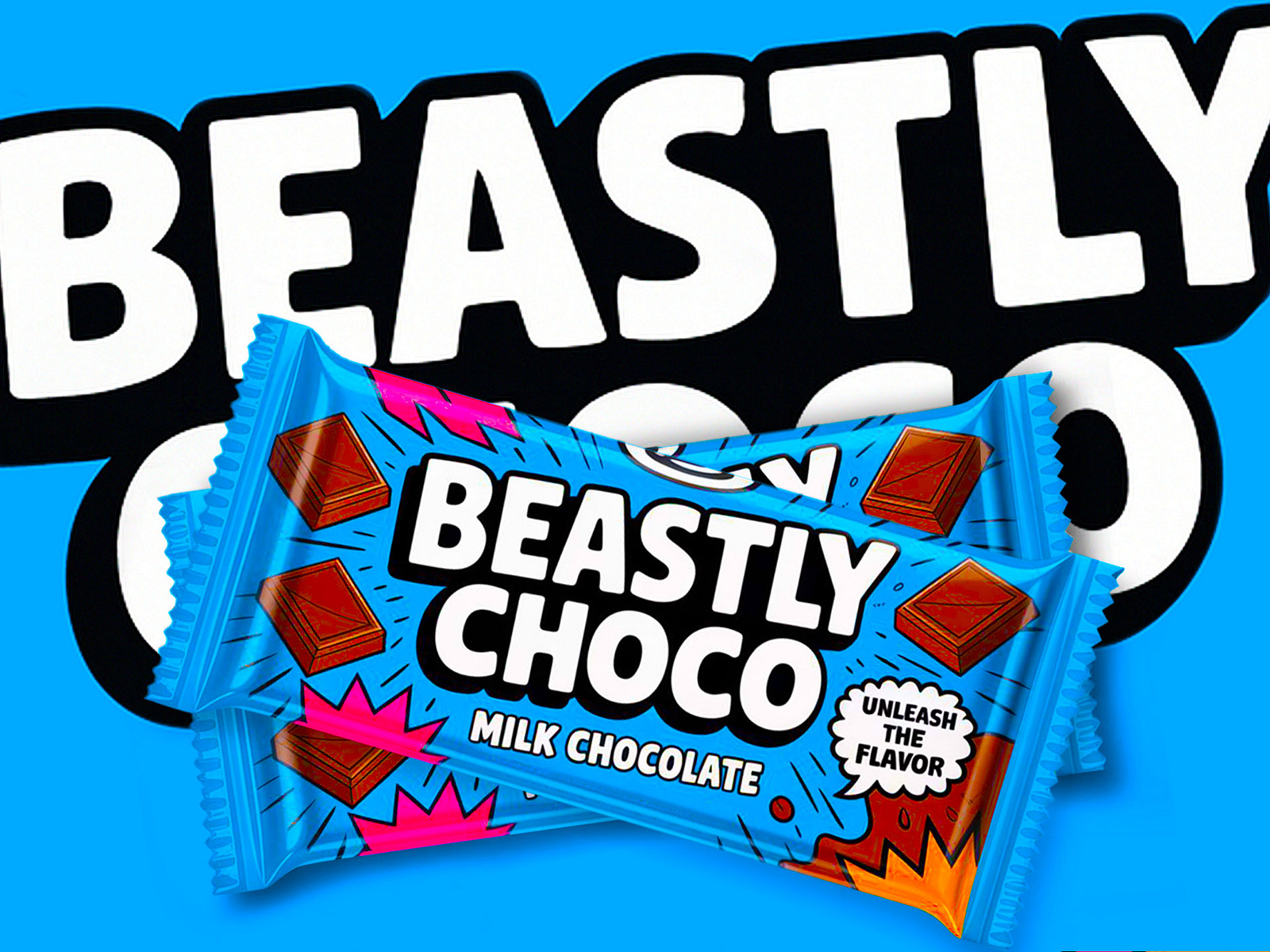 Beastly Choco - Chocolate Bar Packaging Design by Mostakim Ahmed Mahir ...