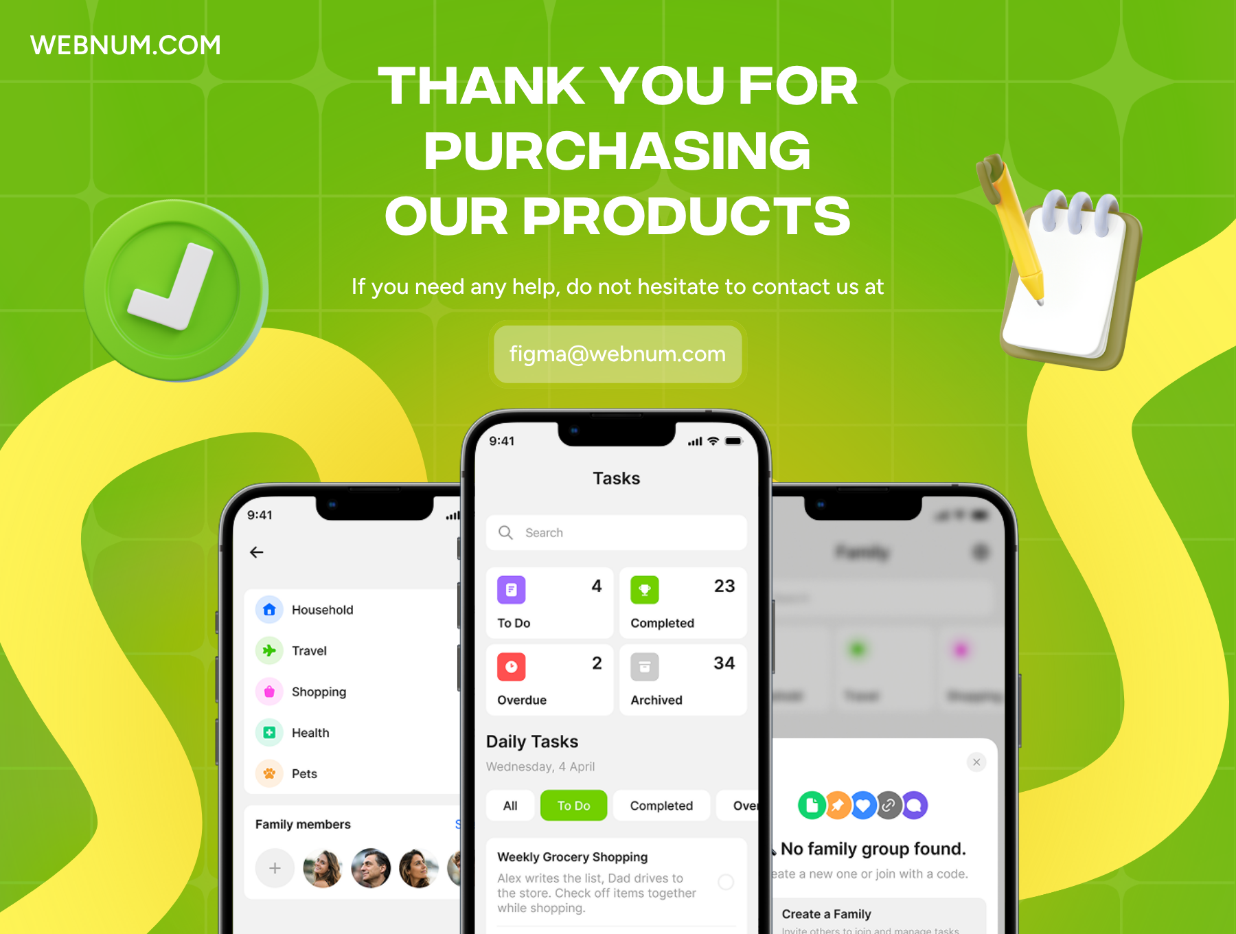 TaskNest - Family Task Planner App UI Kit by Webnum on Dribbble