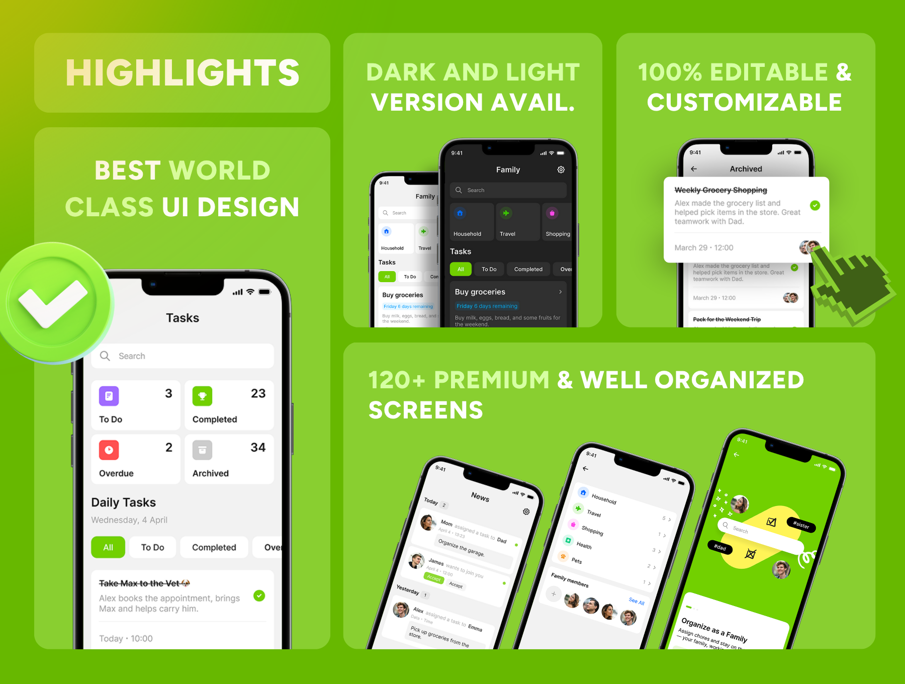 TaskNest - Family Task Planner App UI Kit by Webnum on Dribbble