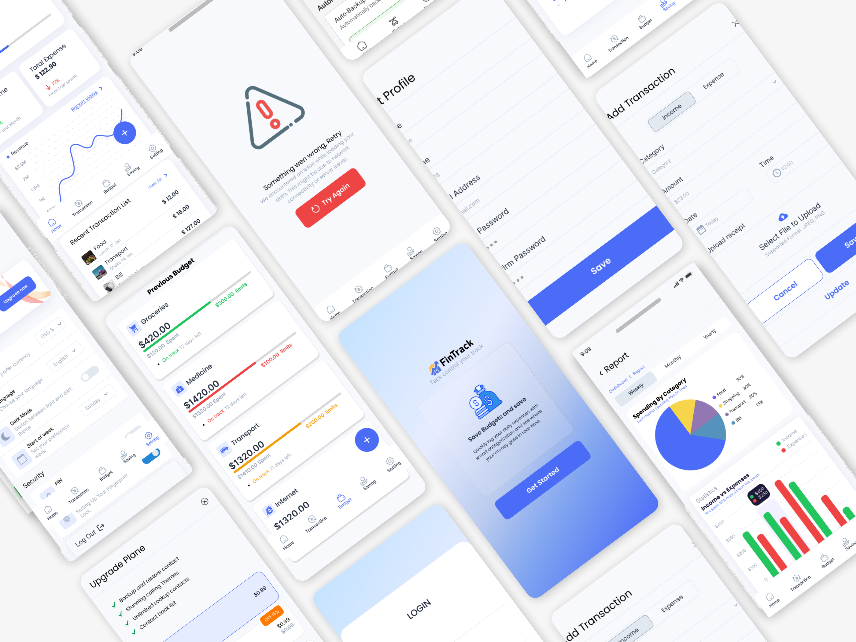FinTrack: Smart Budgeting & Expense Tracking Mobile App UI/UX by ...
