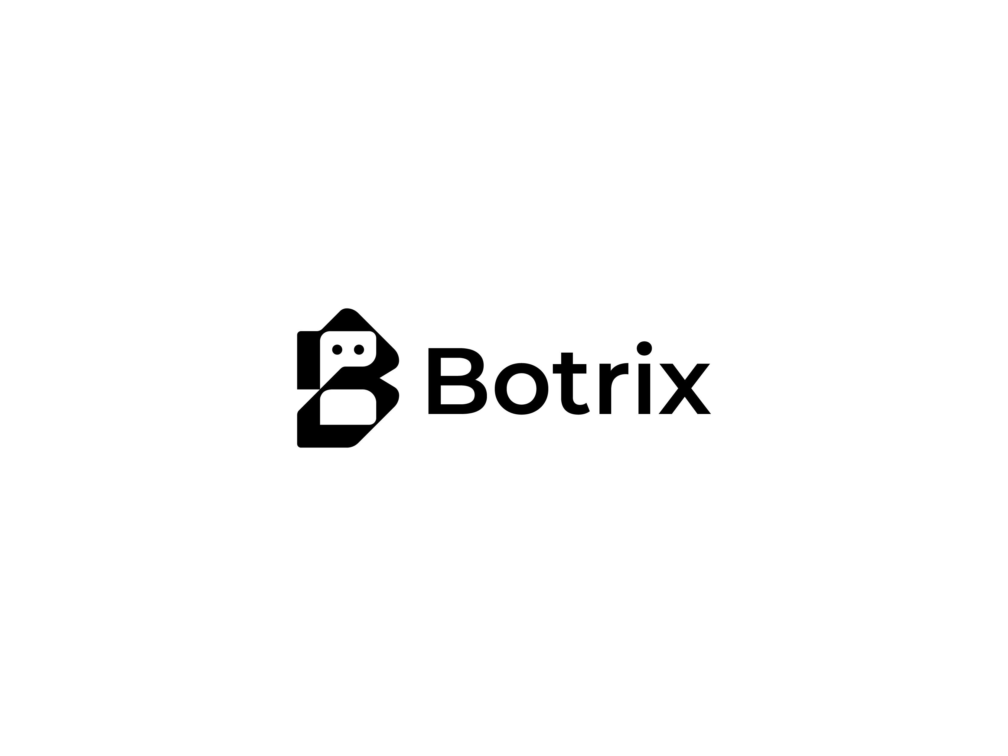Botrix – Modern Automation & AI Assistant Logo B logo by Mishad Mahamud ...