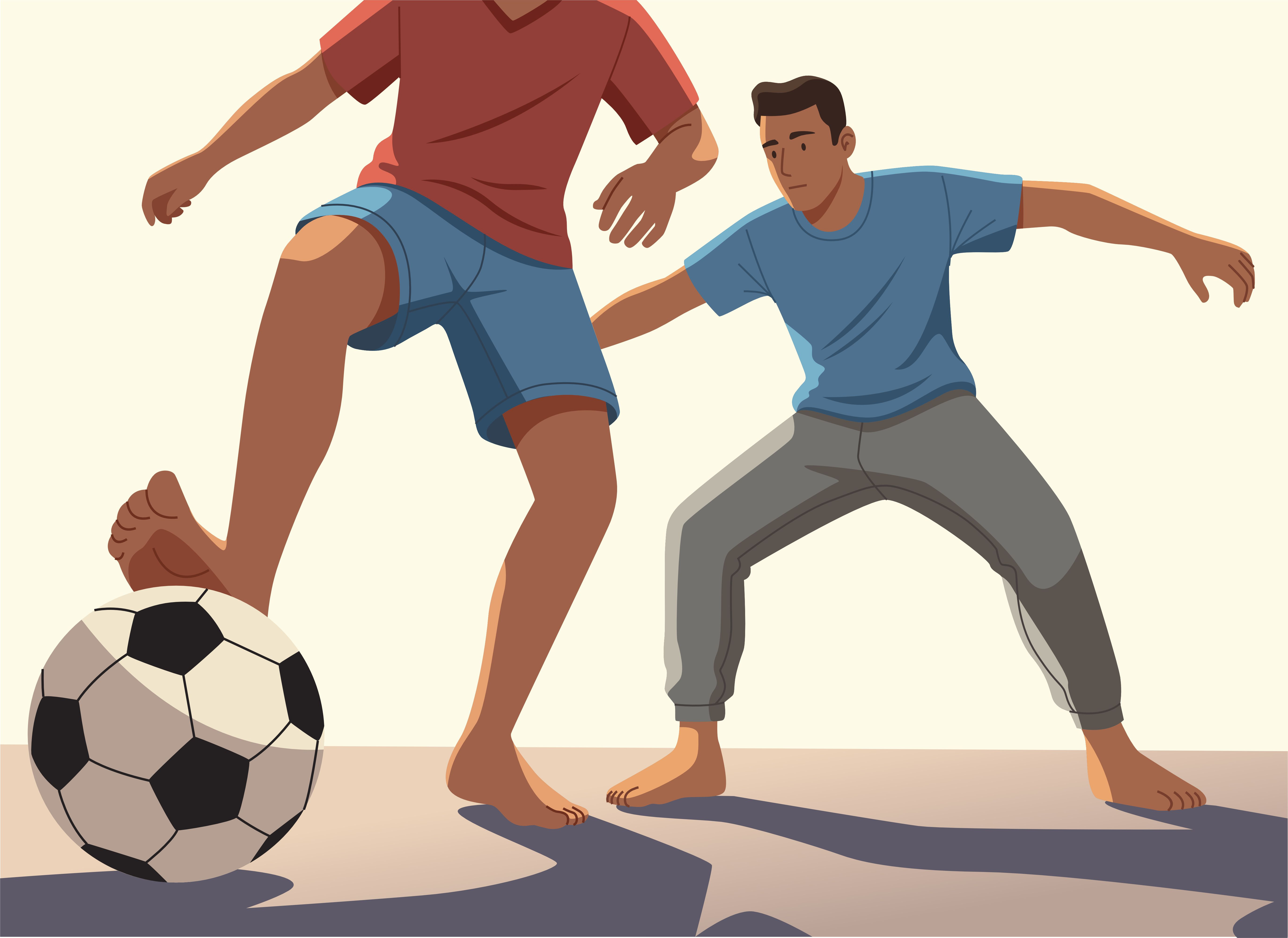 street football illustration by delvas on Dribbble