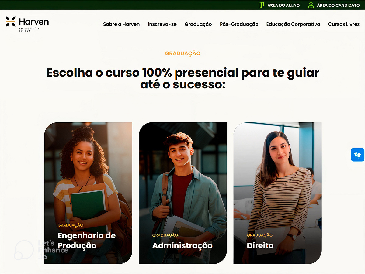 Harven School — Institutional Website (2022) by Eduardo Ohyama on Dribbble